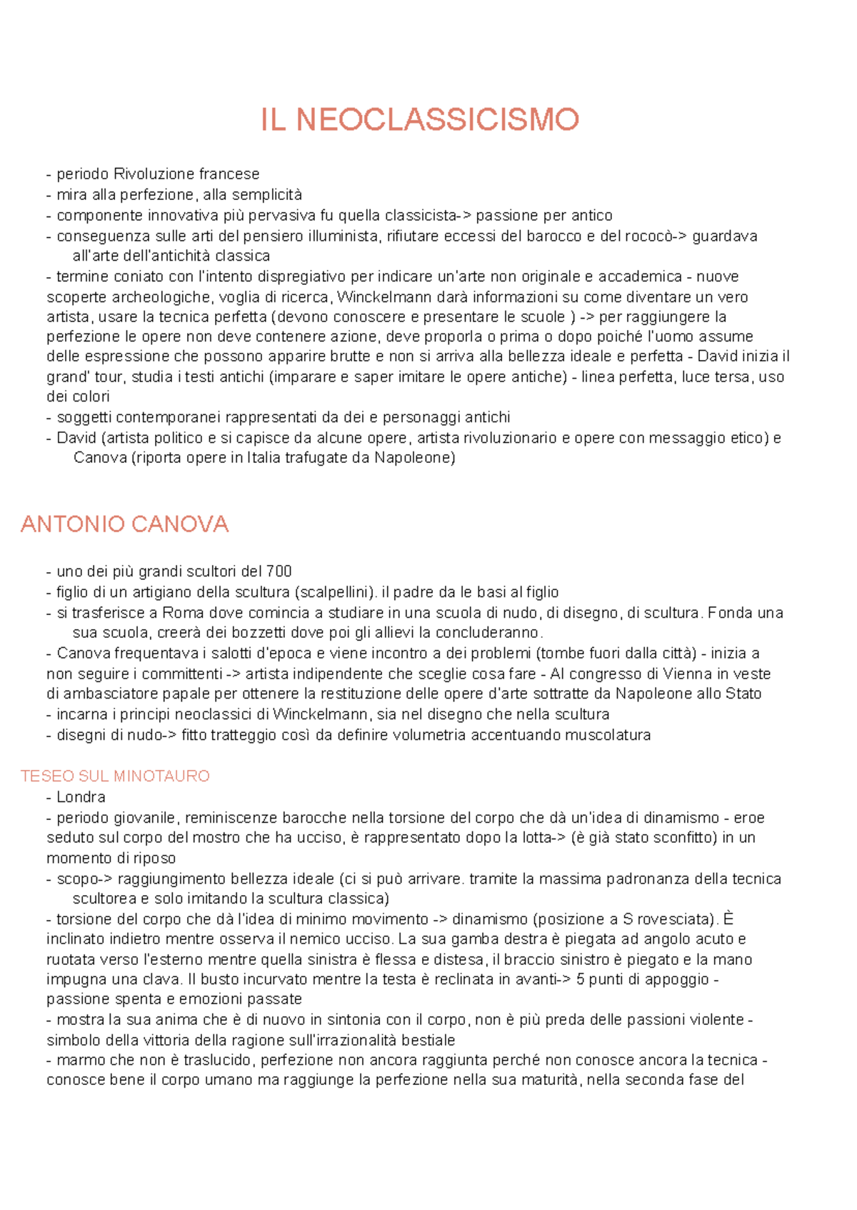 1-il neoclassicismo e romanticismo arte - IL NEOCLASSICISMO periodo ...