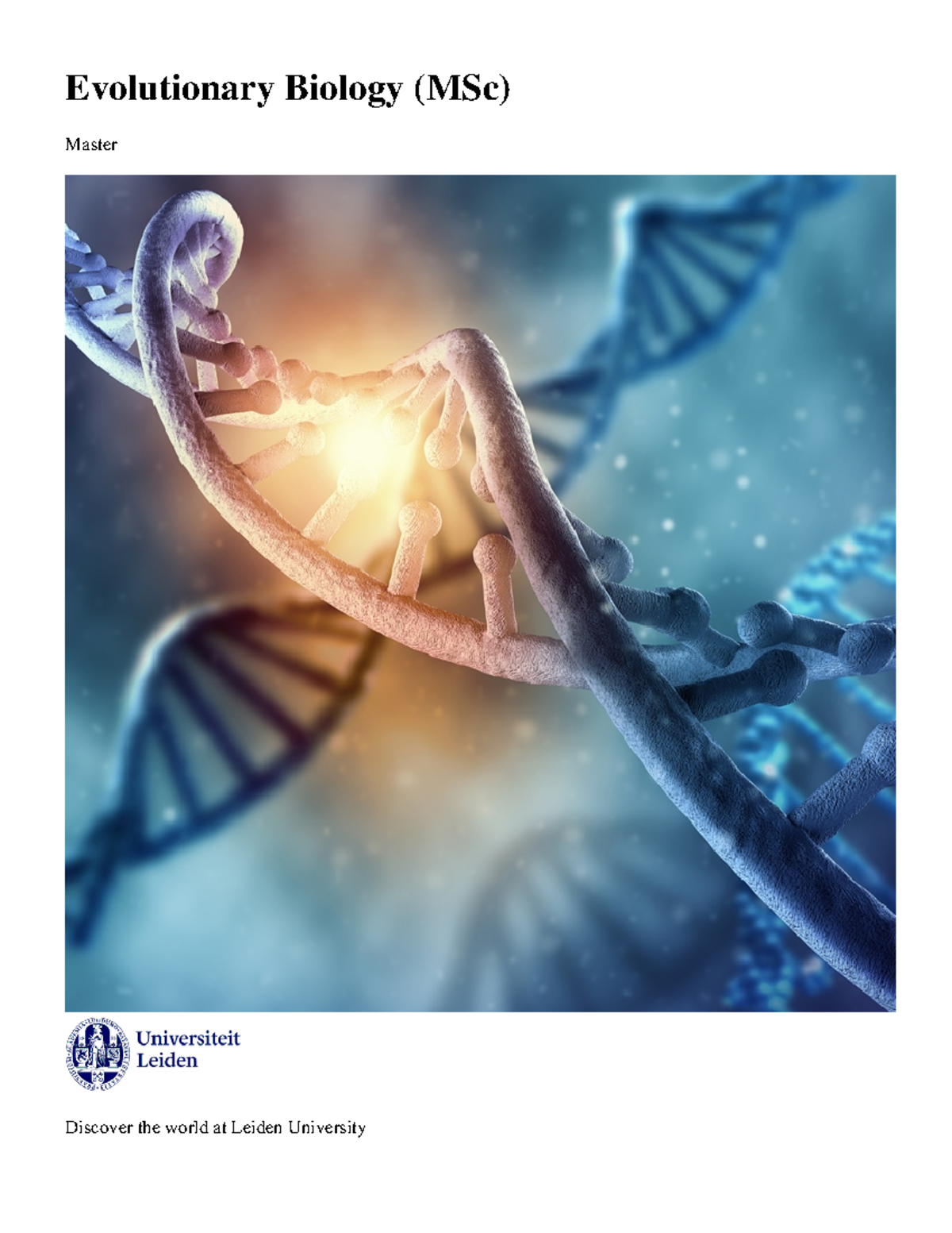 Evolutionary Biology (MSc)-en - Evolutionary Biology (MSc) Master ...