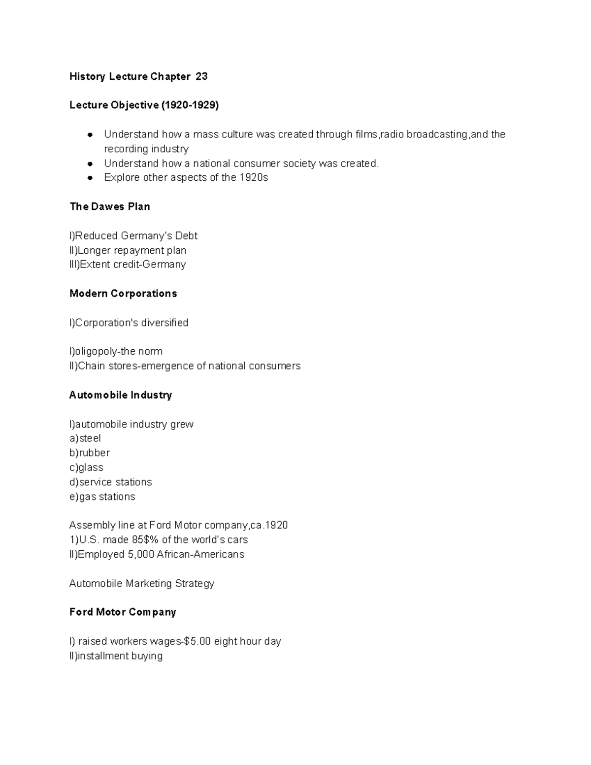 Chapter 23 - US History since 1865 - History Lecture Chapter 23 Lecture ...