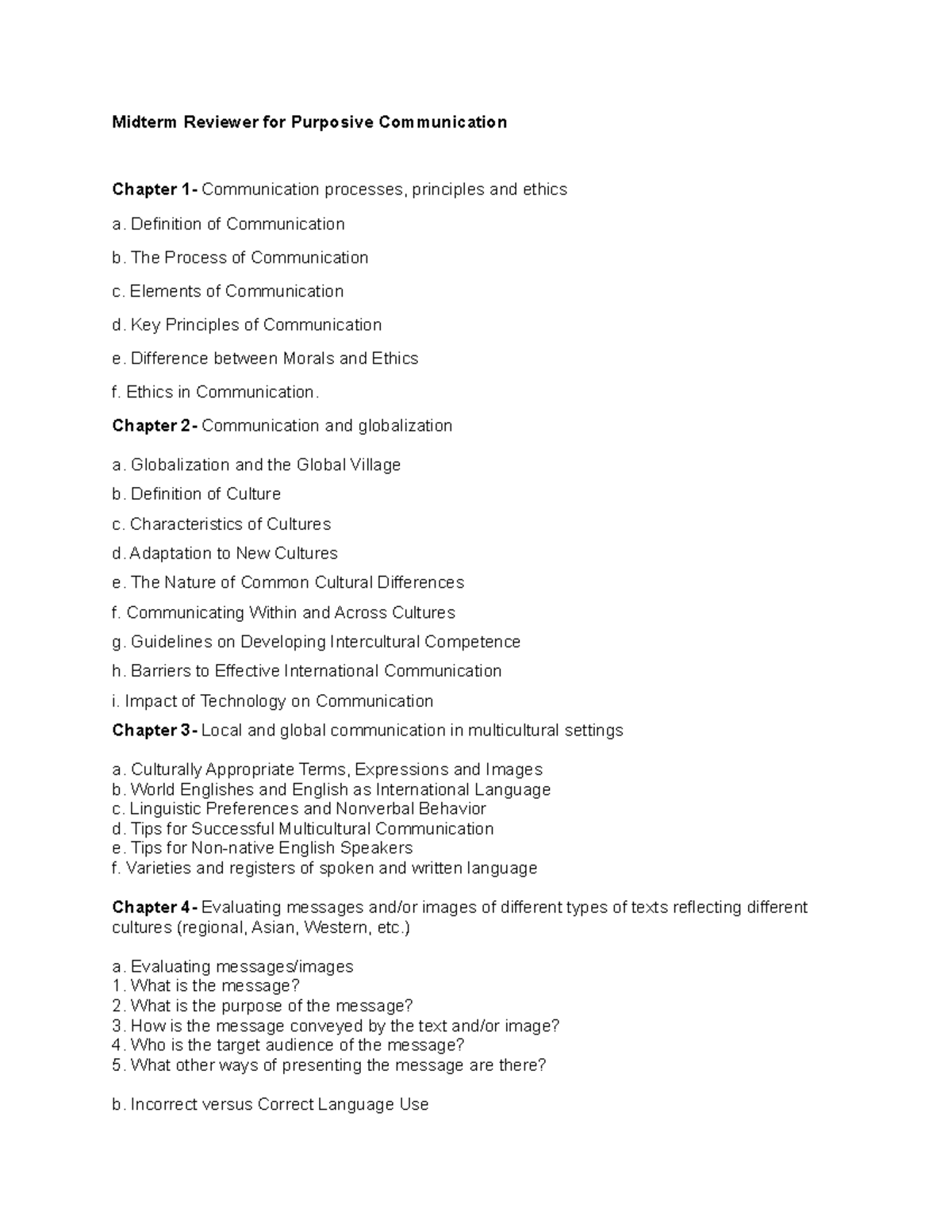 Reviewer for GE4 Midterm Examination - Midterm Reviewer for Purposive ...