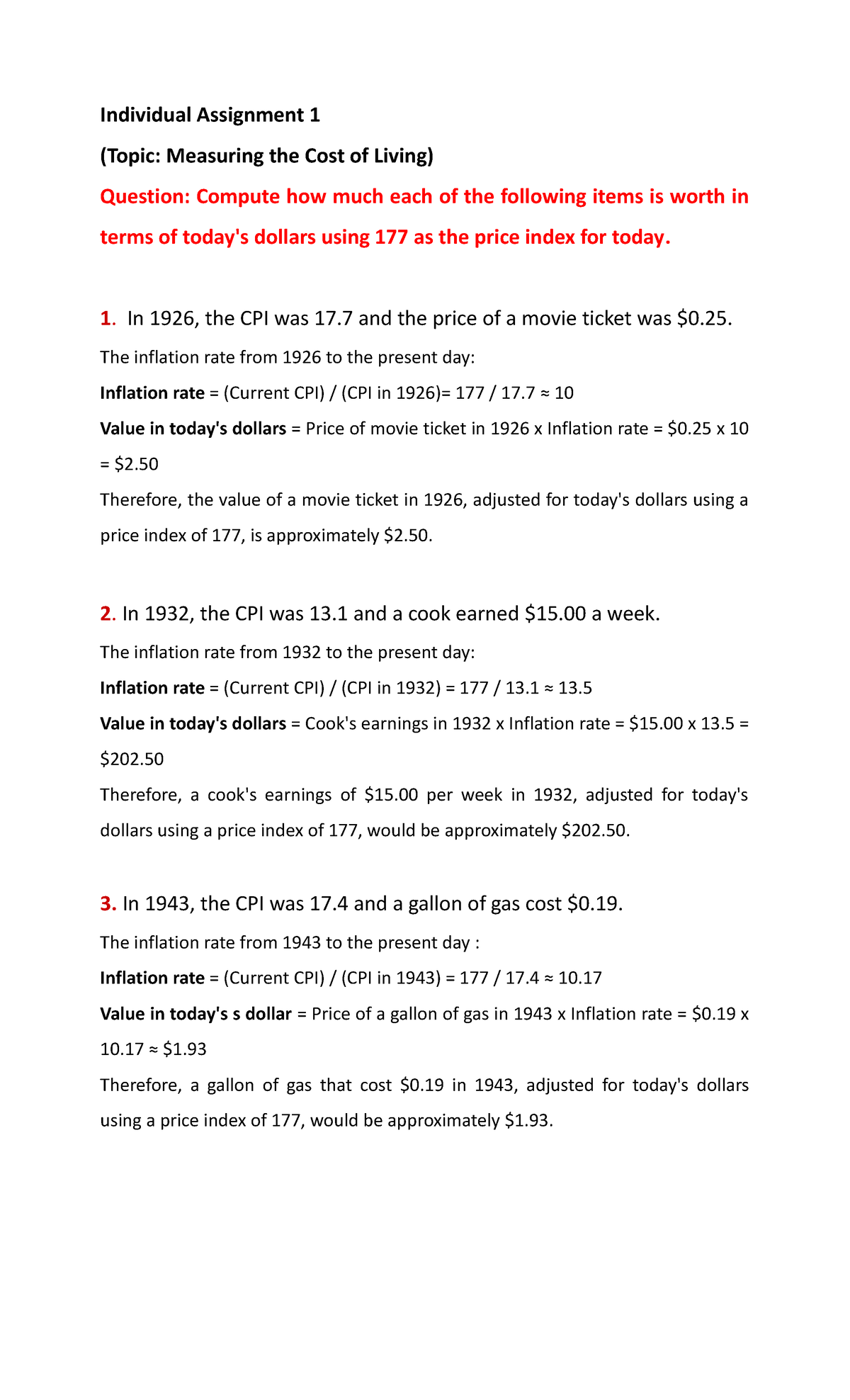 Individual Assignment 1 ECO121 FALL2023 BA18B01 Ho Trinh Tu DS170015 ...