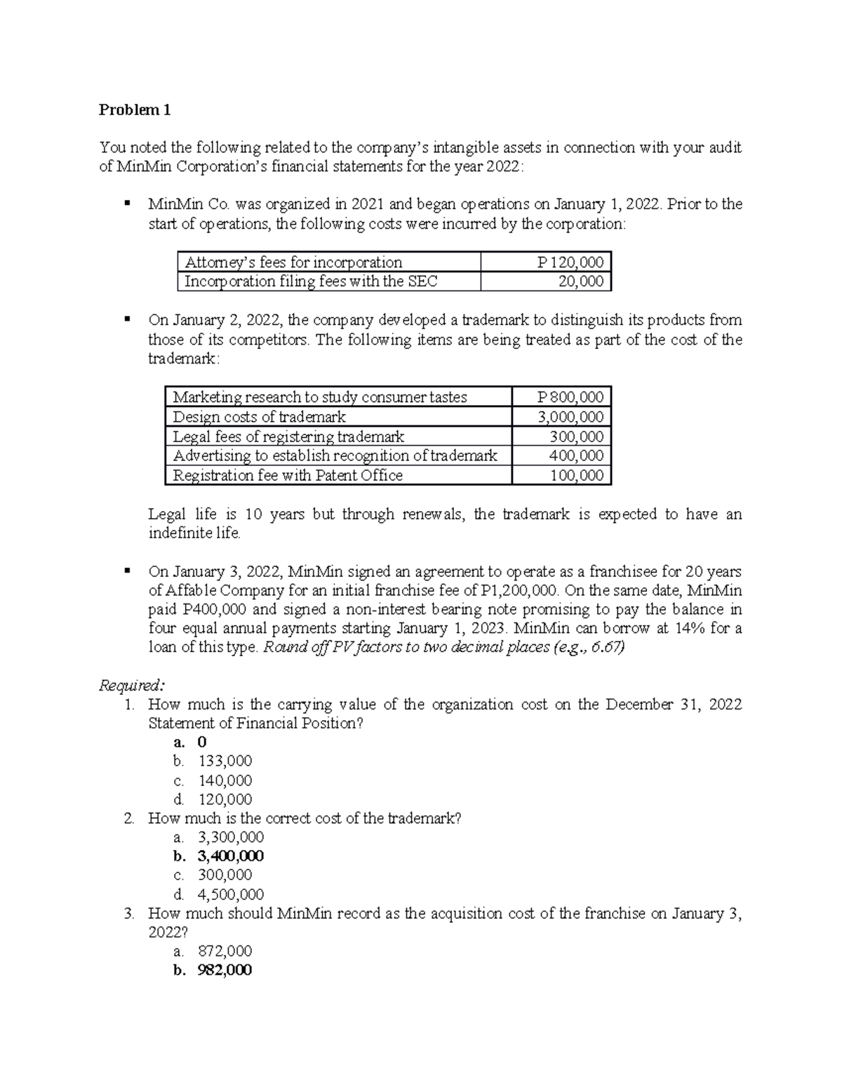 Quiz 22 - sadasdasdasd - Problem 1 You noted the following related to ...