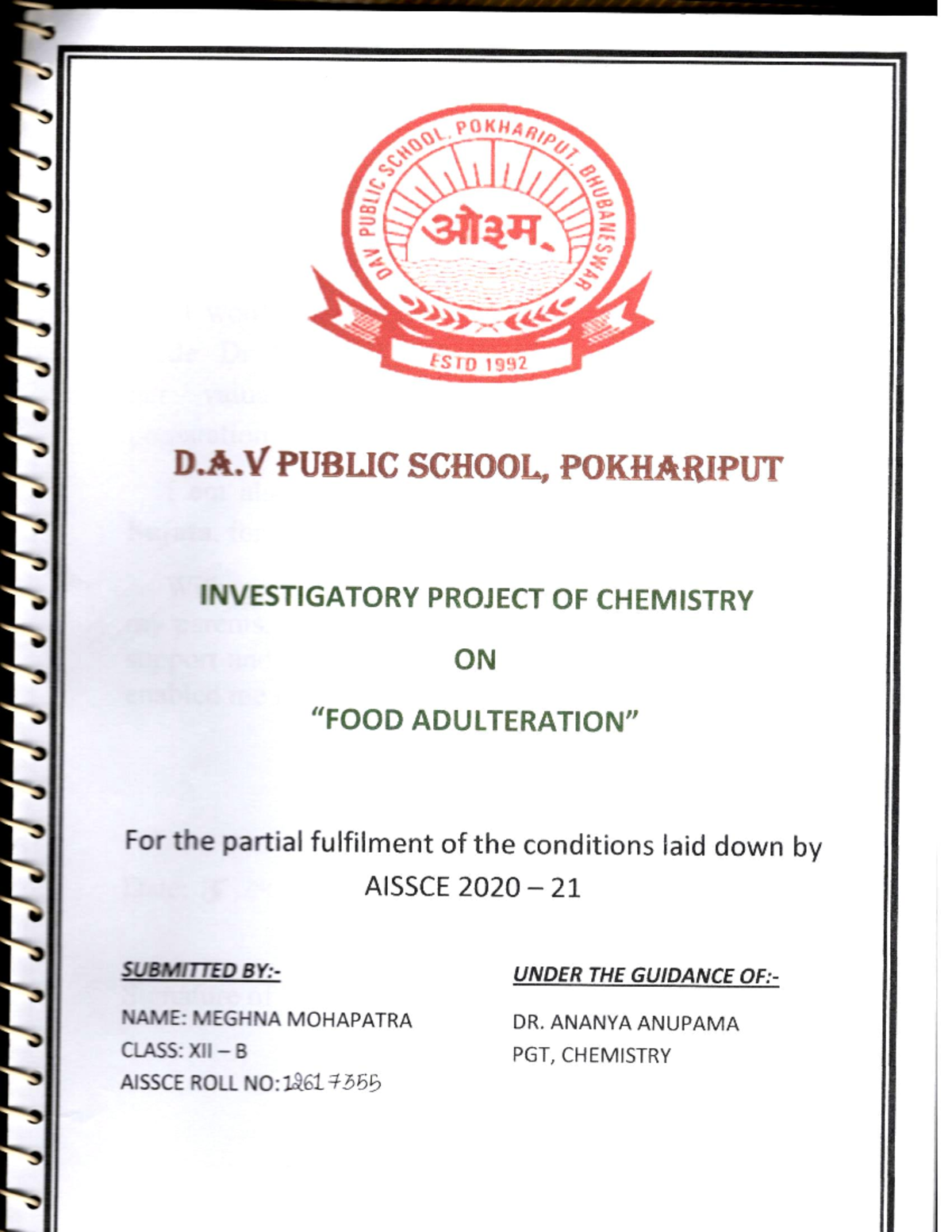 Project- Specimen 1 - Class 12th cs project - Studocu