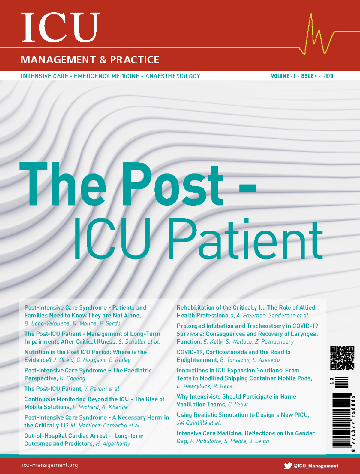 The Post - ICU Patient - ICU MANAGEMENT & PR AC TICE icu-management ...