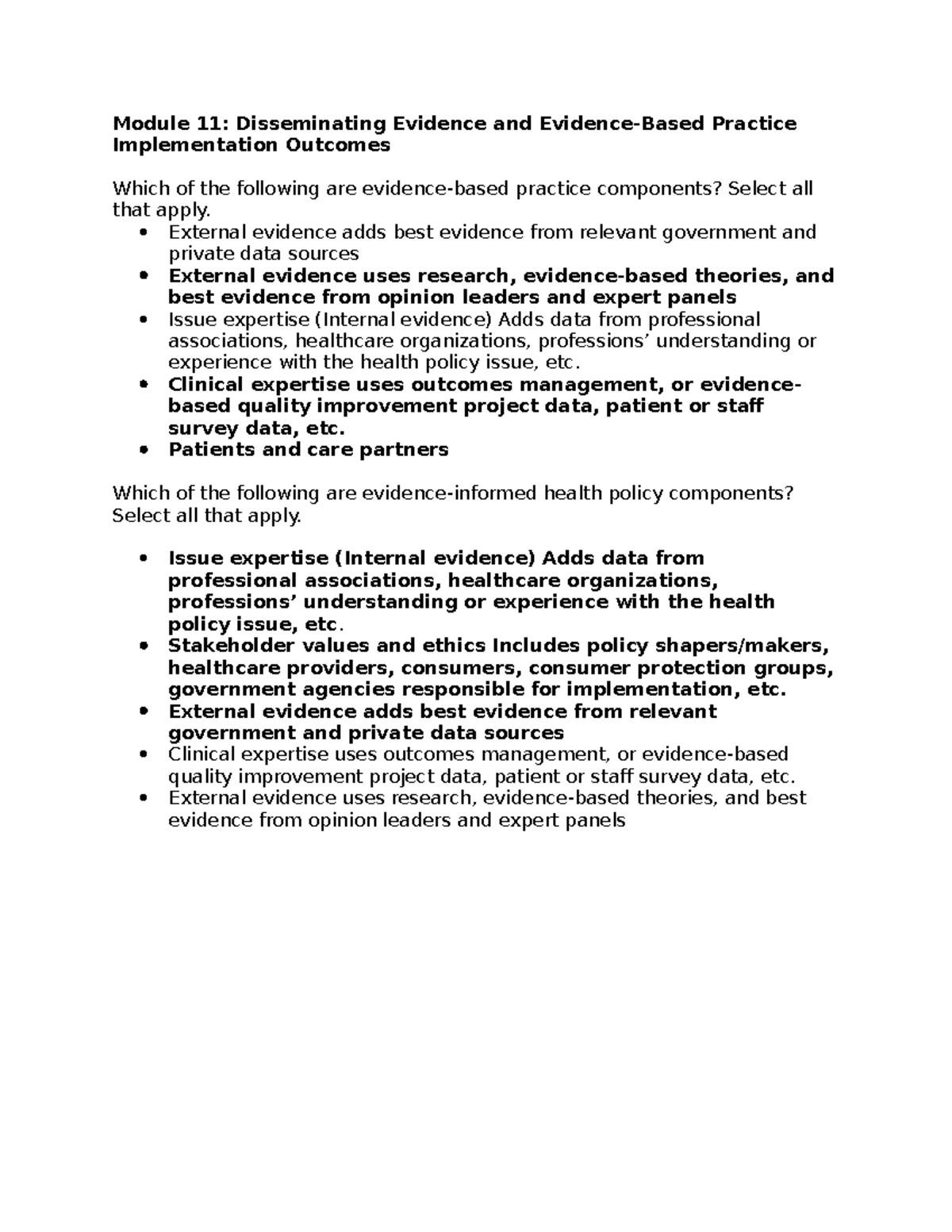 Module 11 Realize It - Module 11: Disseminating Evidence and Evidence ...