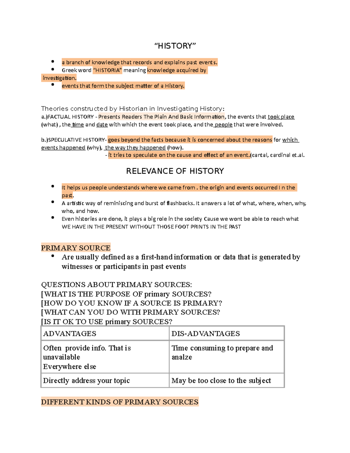 History- Reviewer for Chapter One in RIPH - BS Accountancy - Studocu