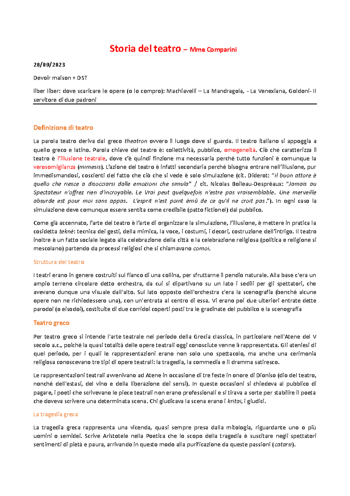 Storia del teatro - Il teatro italiano si appoggia a quello greco e ...