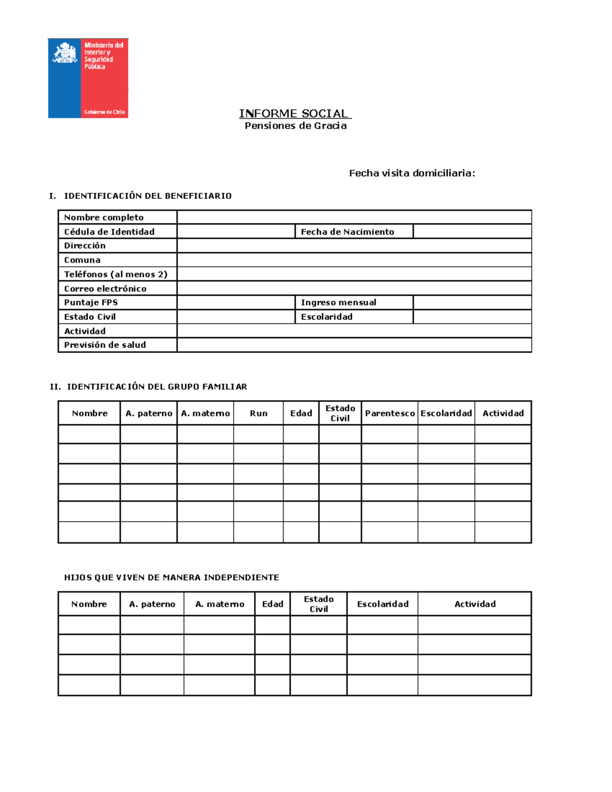 Formato Informe Social 2015 - INFORME SOCIAL Pensiones de Gracia Fecha ...