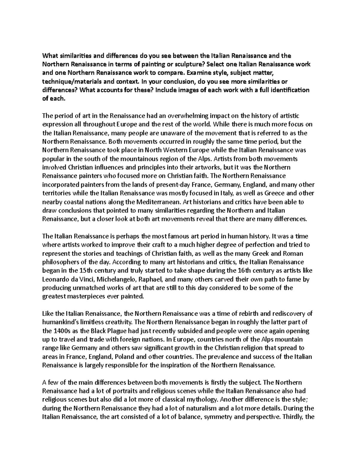 Discussion Prompts - What similarities and differences do you see ...