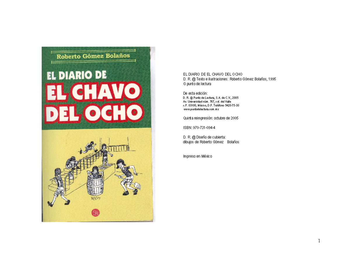Dokumen - chavo del 8 - EL DIARIO DE EL CHAVO DEL OCHO D. R. @ Texto e ...