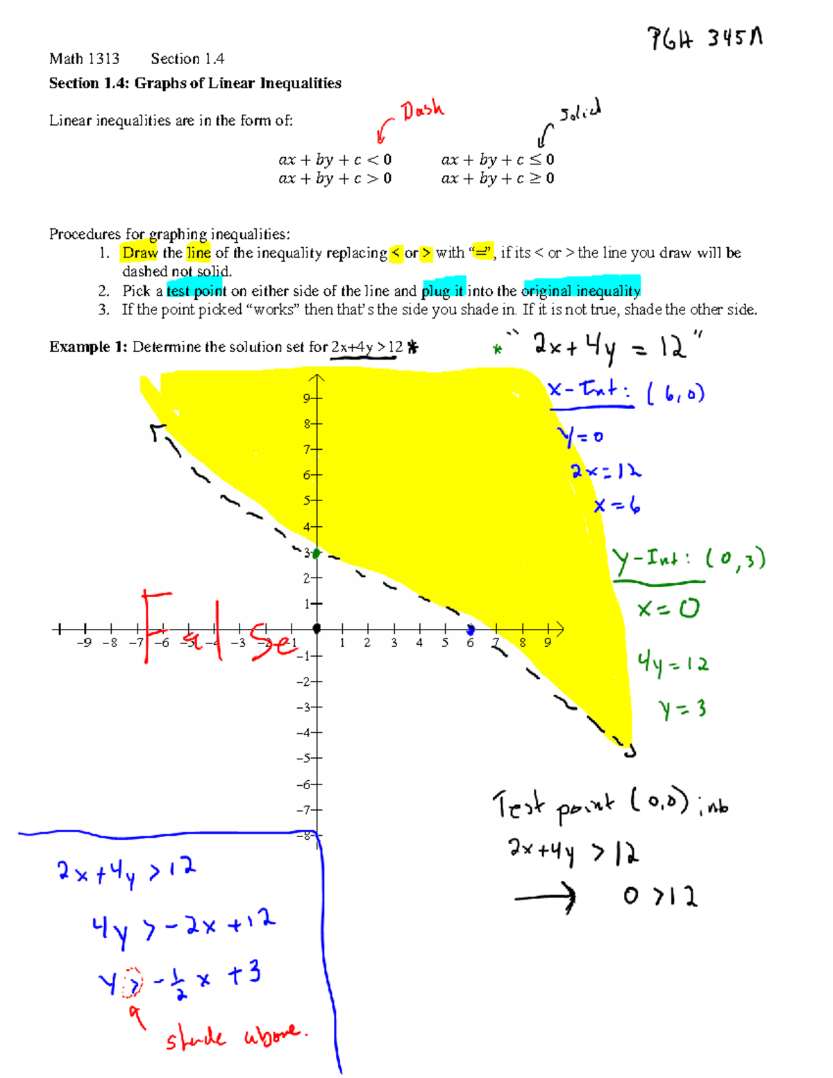 Sec 1 - Lecture notes 1.3 - Math 1313 Section 1 Section 1: Graphs of ...