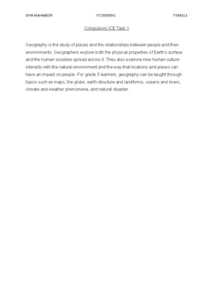 CDLT6211 ICE TASK 2 - Diya Mahabeer ST10095541 CDLT The Psychodynamic ...