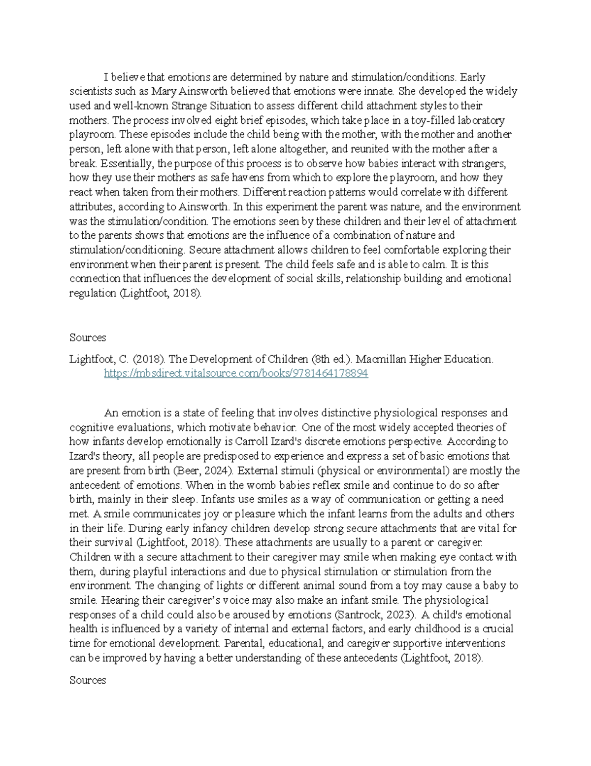 PSY 321 Mid Term - MidTerm Module 4 - I believe that emotions are ...