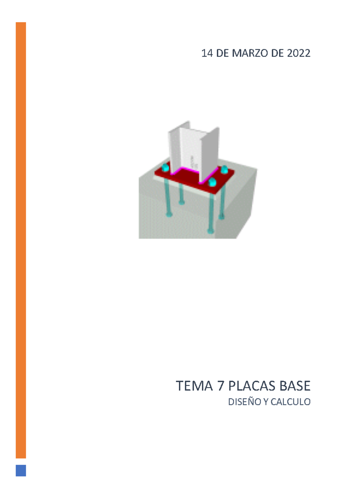 Tema 7 Placas Base - TEMA 7 PLACAS BASE DISEÑO Y CALCULO 14 DE MARZO DE ...