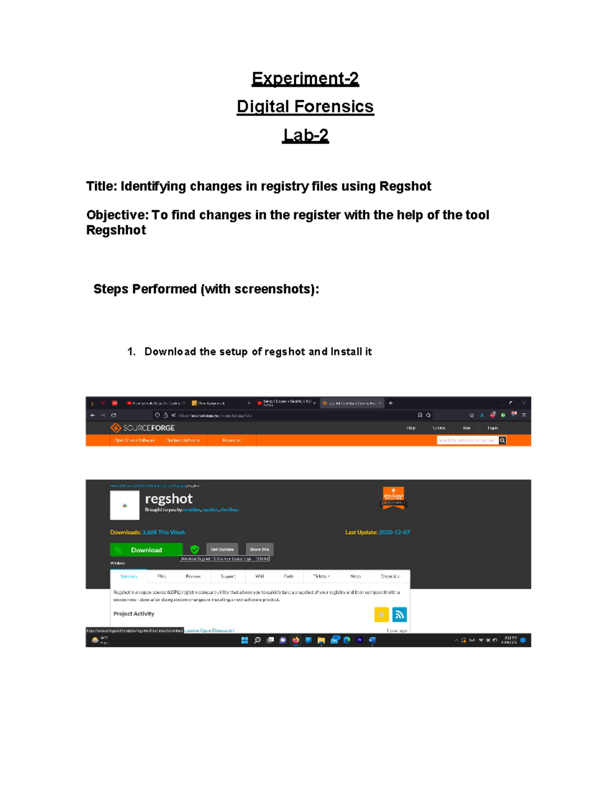 Experiment 2 Digital Forensic 500086172 - Experiment- D igital ...