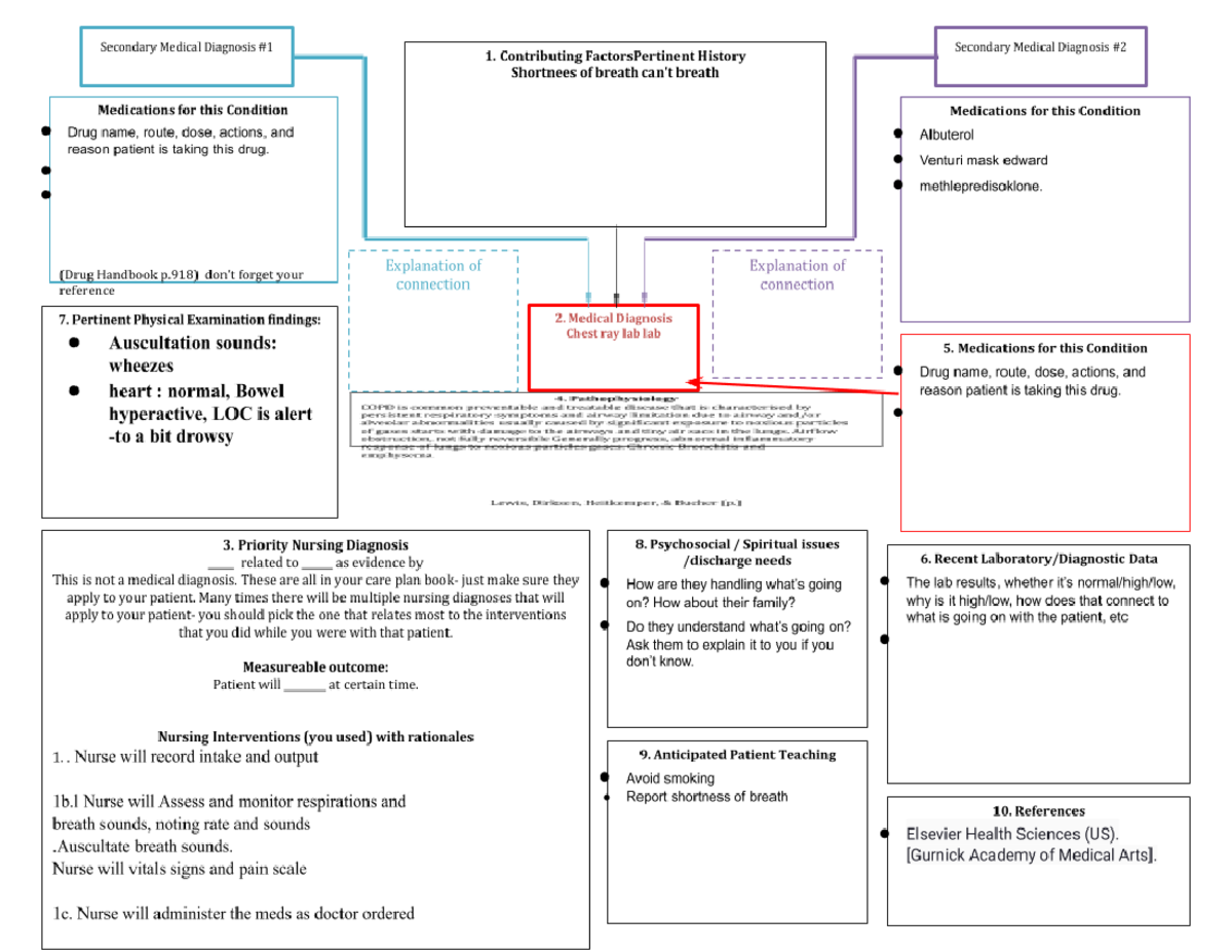 Nursing Concept Map Template VBC (1) - NURS 206 - Studocu