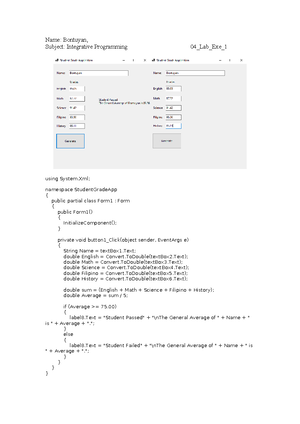 08 Hands-on Activity 1 - ARG - INVOKE METHODS public void Student(string fname, string lname ...