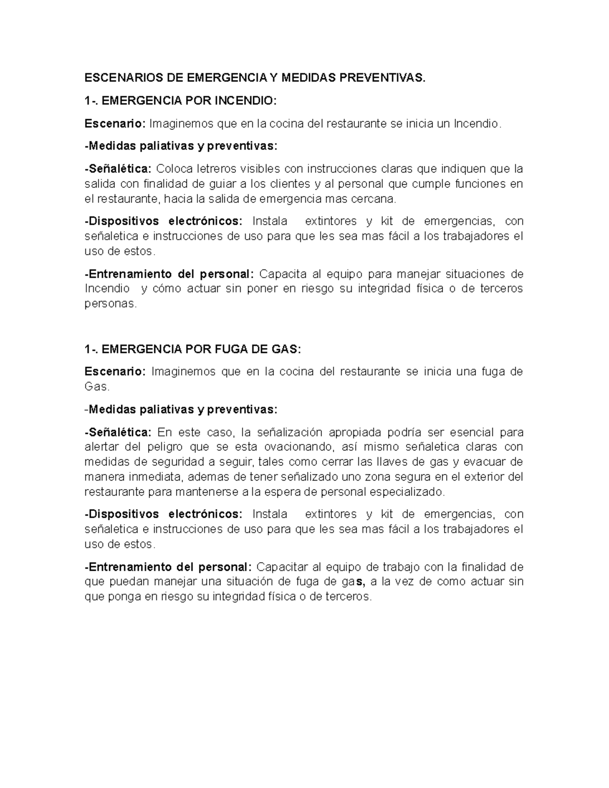 Manejo DE Crisis Y C DE Emergencias - ESCENARIOS DE EMERGENCIA Y ...