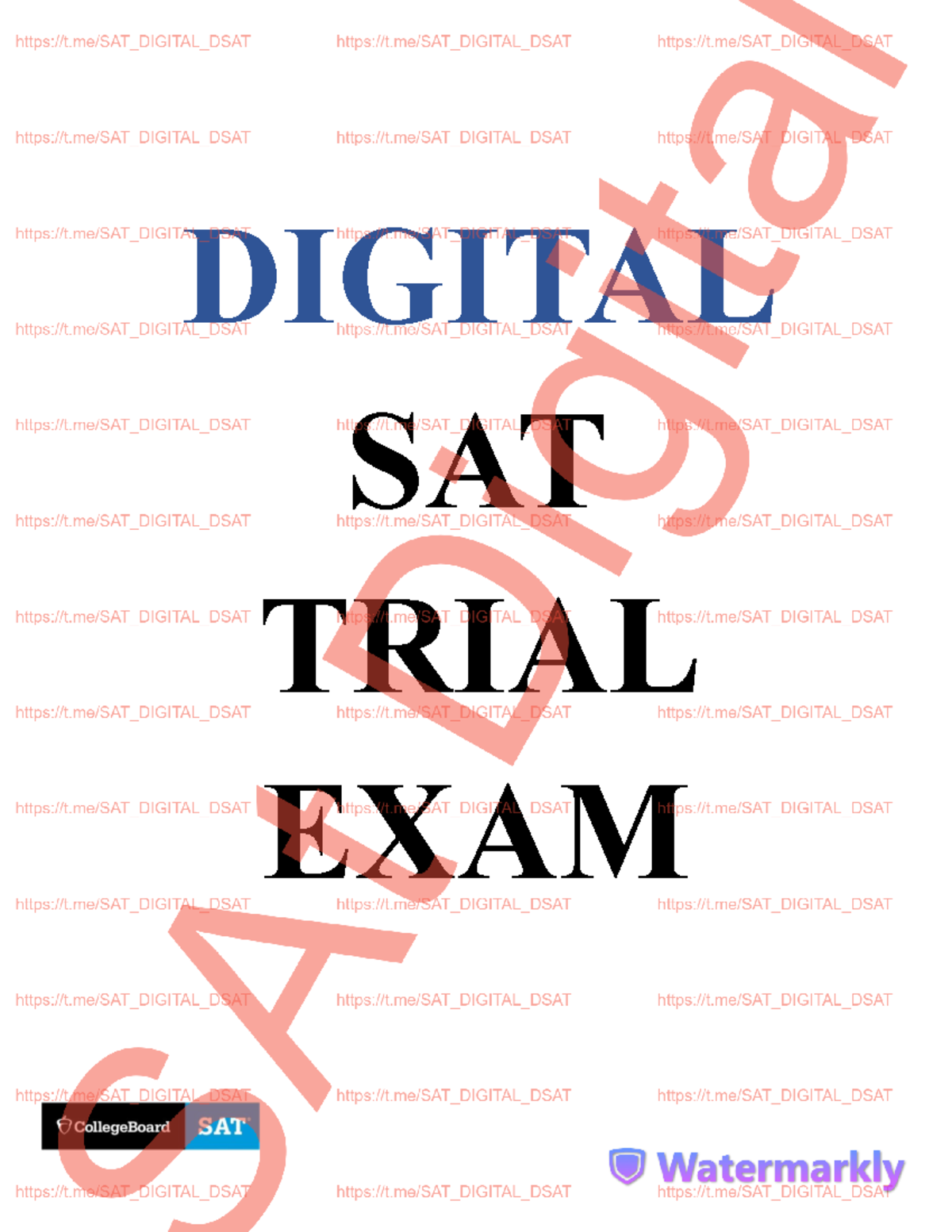Gift test 2 - Practice test - DIGITAL SAT TRIAL EXAM Reading and ...