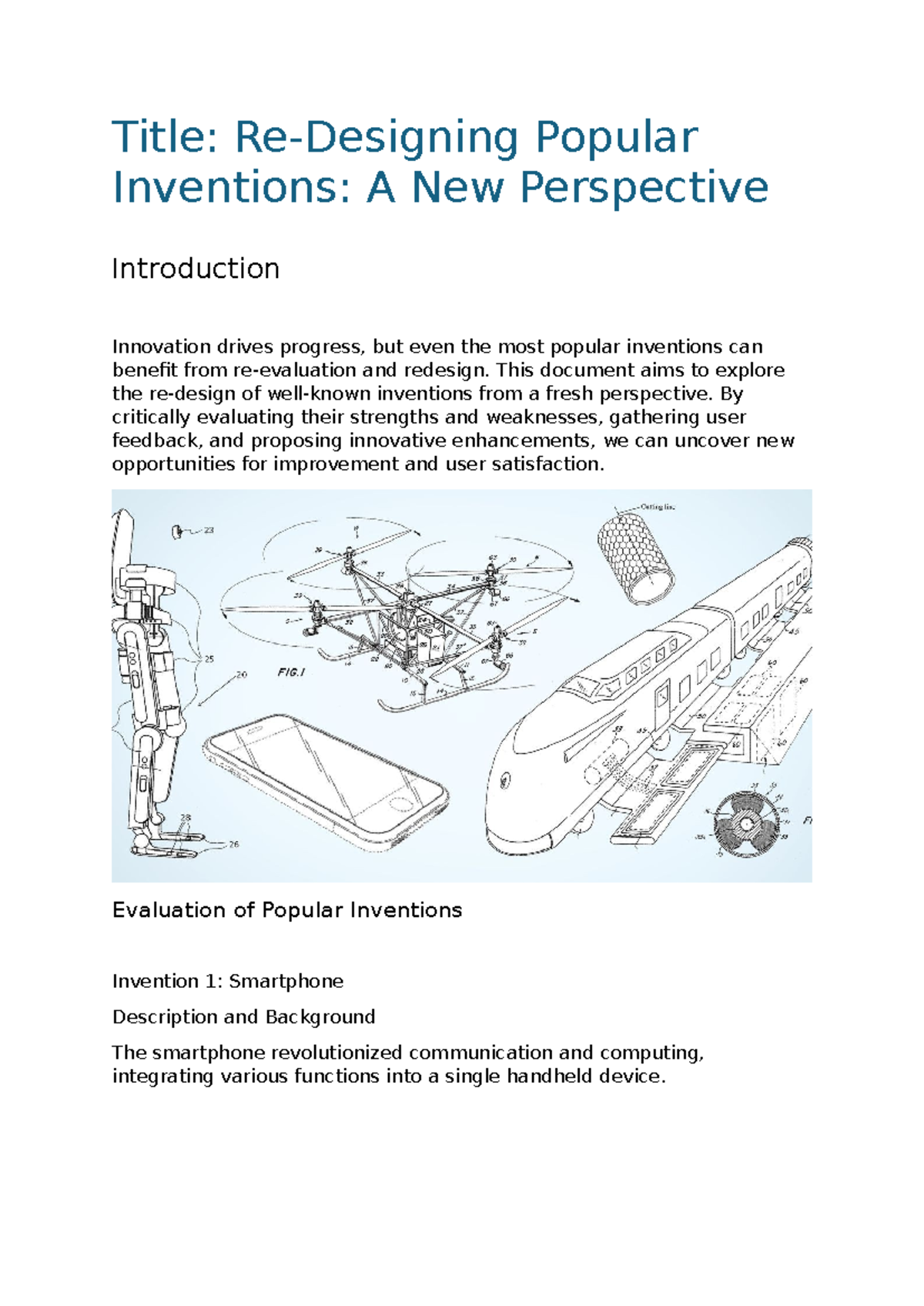 Poepractice-13 - Title: Re-Designing Popular Inventions: A New ...