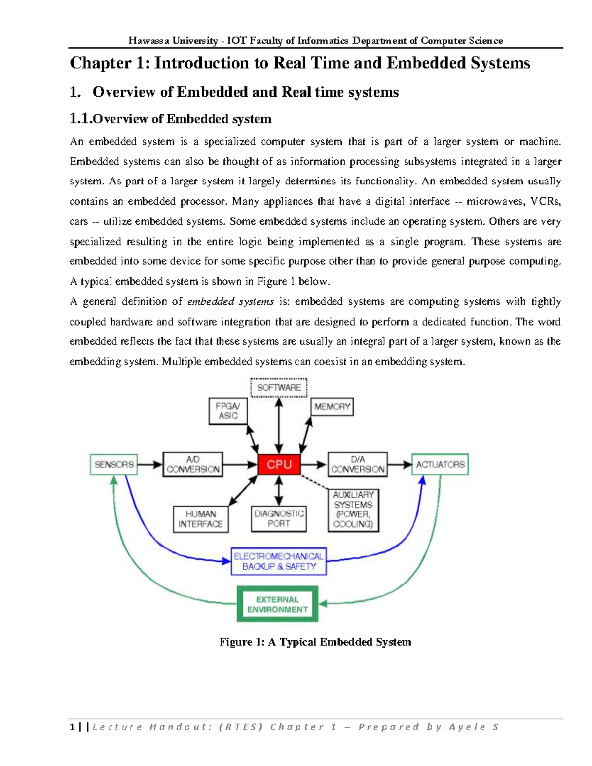 RTES Ch1 handout - eeee - 1 | | L e c t u r e H a n d o u t : ( R T E S ...