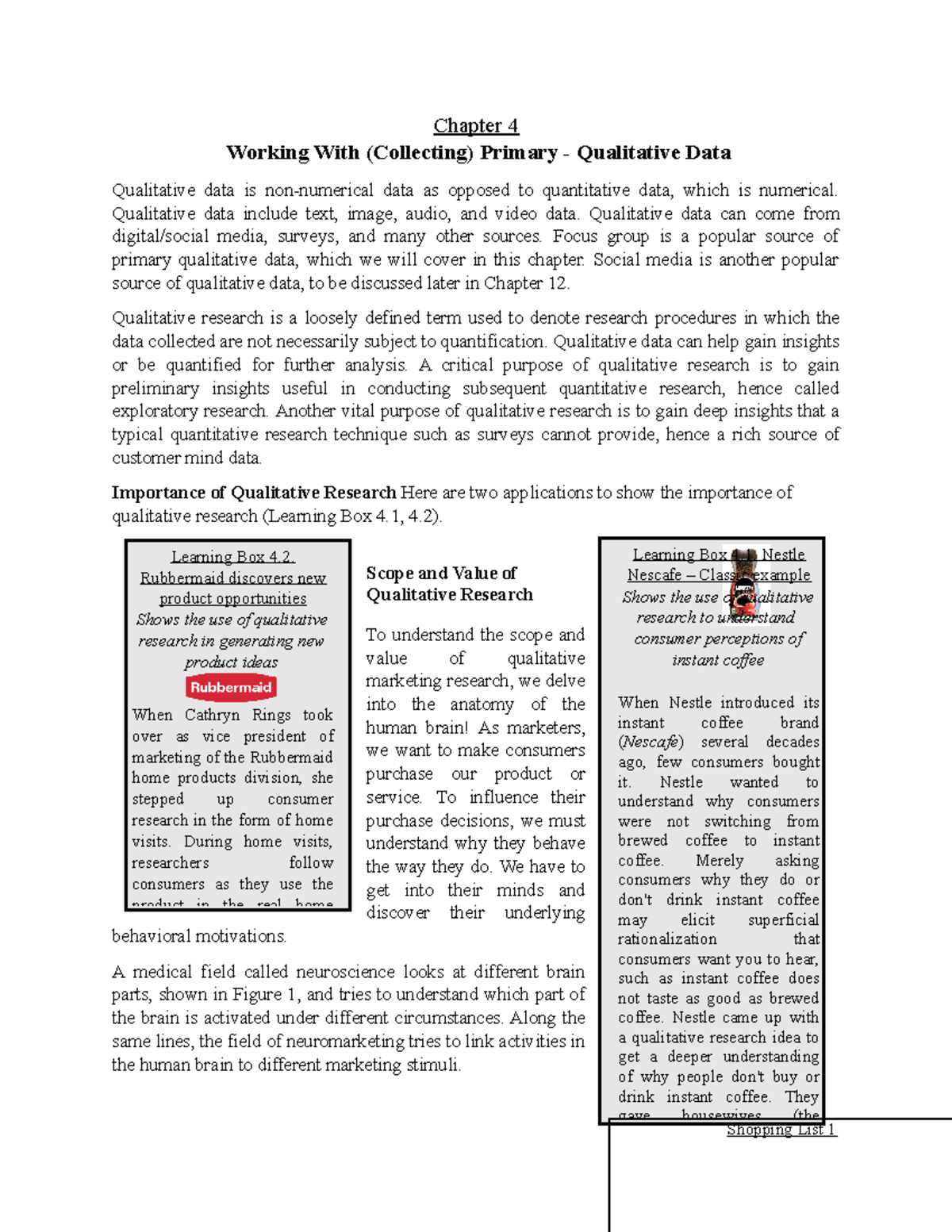 WWDM Chapter 4 - Collecting Qualitative Data - Chapter 4 Working With ...
