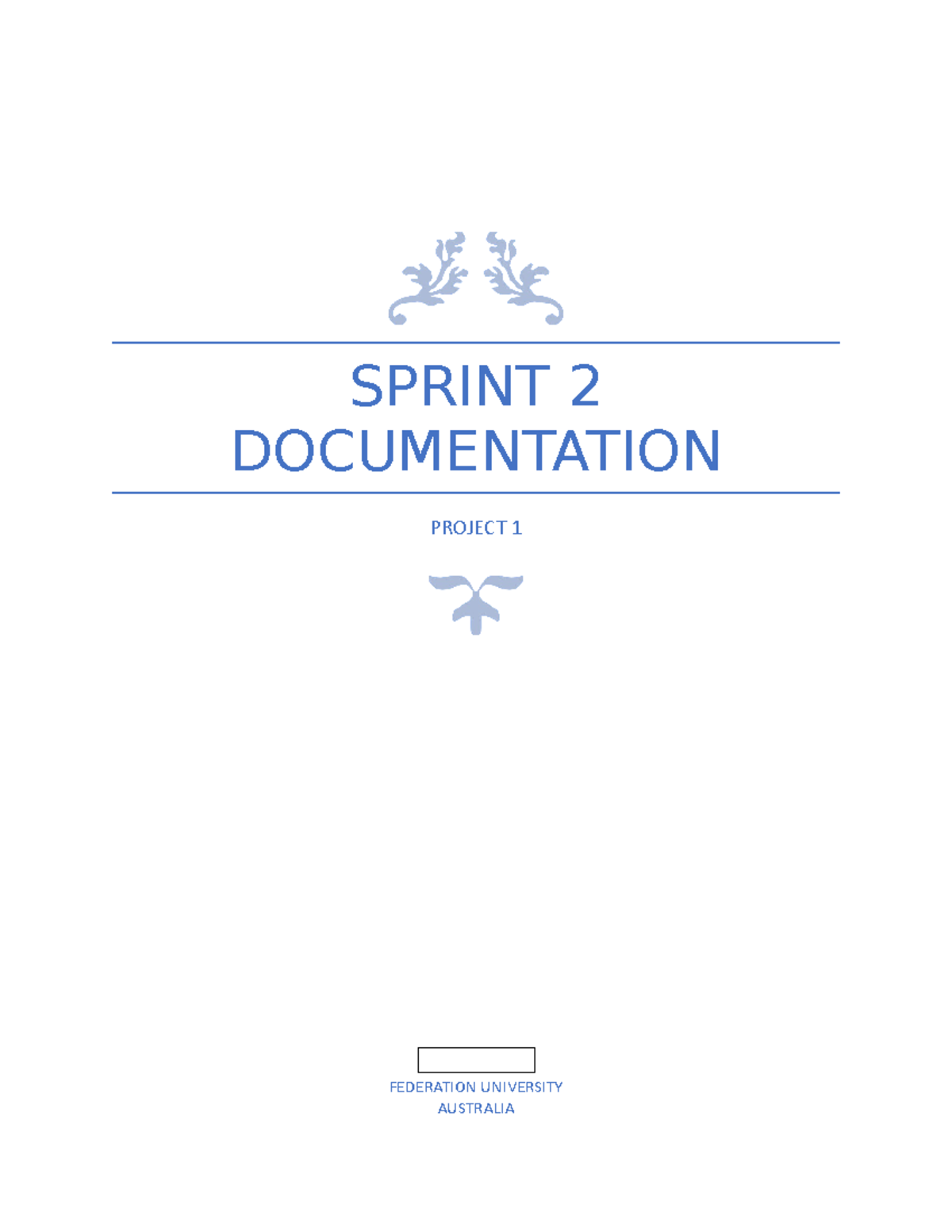 Sprint 2 development design - SPRINT 2 DOCUMENTATION PROJECT 1 ...
