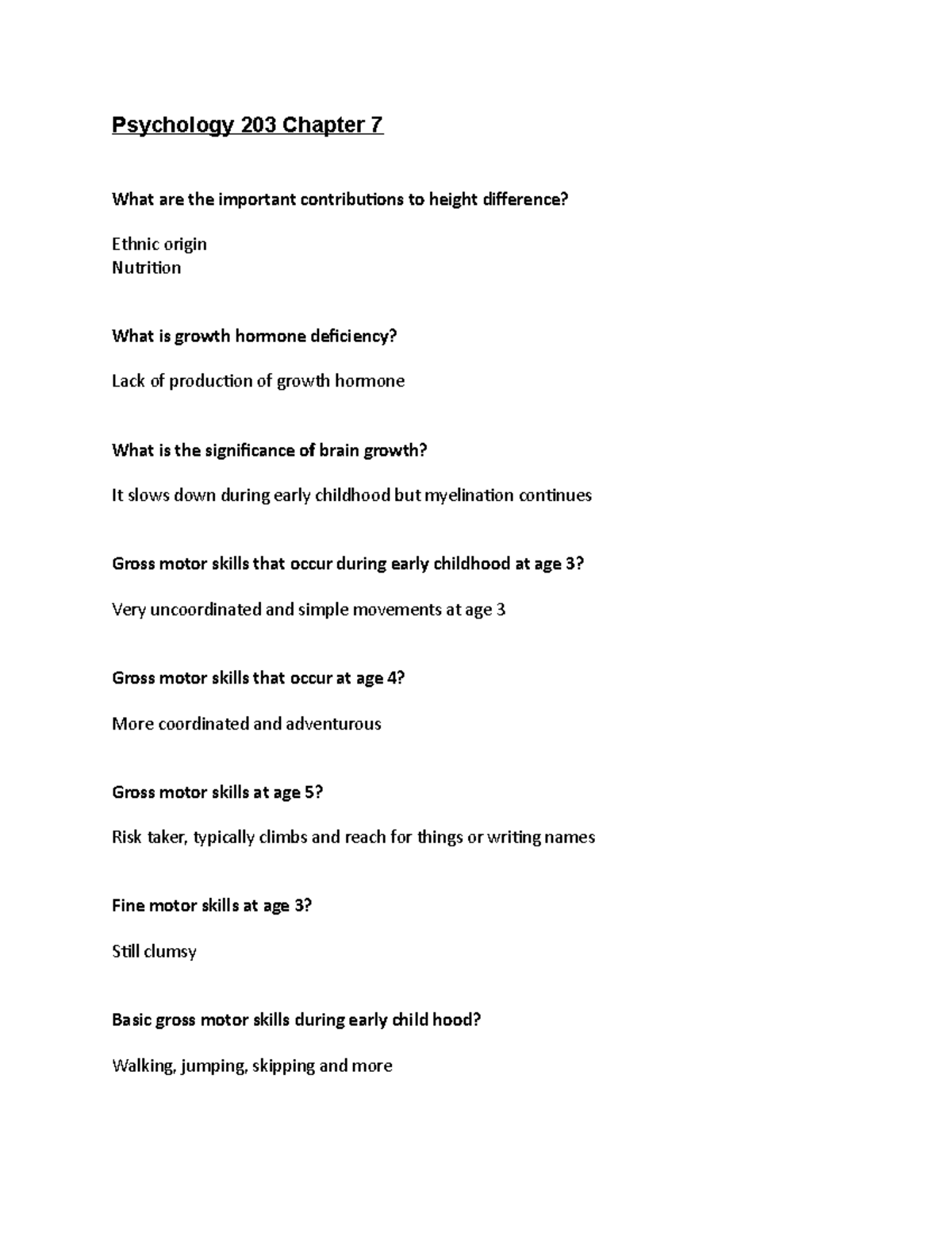 Psychology 203 Chapter 7 - Psychology 203 Chapter 7 What are the important contributions to ...