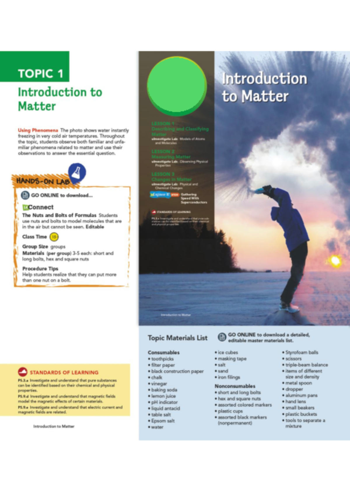 Introduction to matter - TOPIC 1 Introduction Introduction to to Matter ...