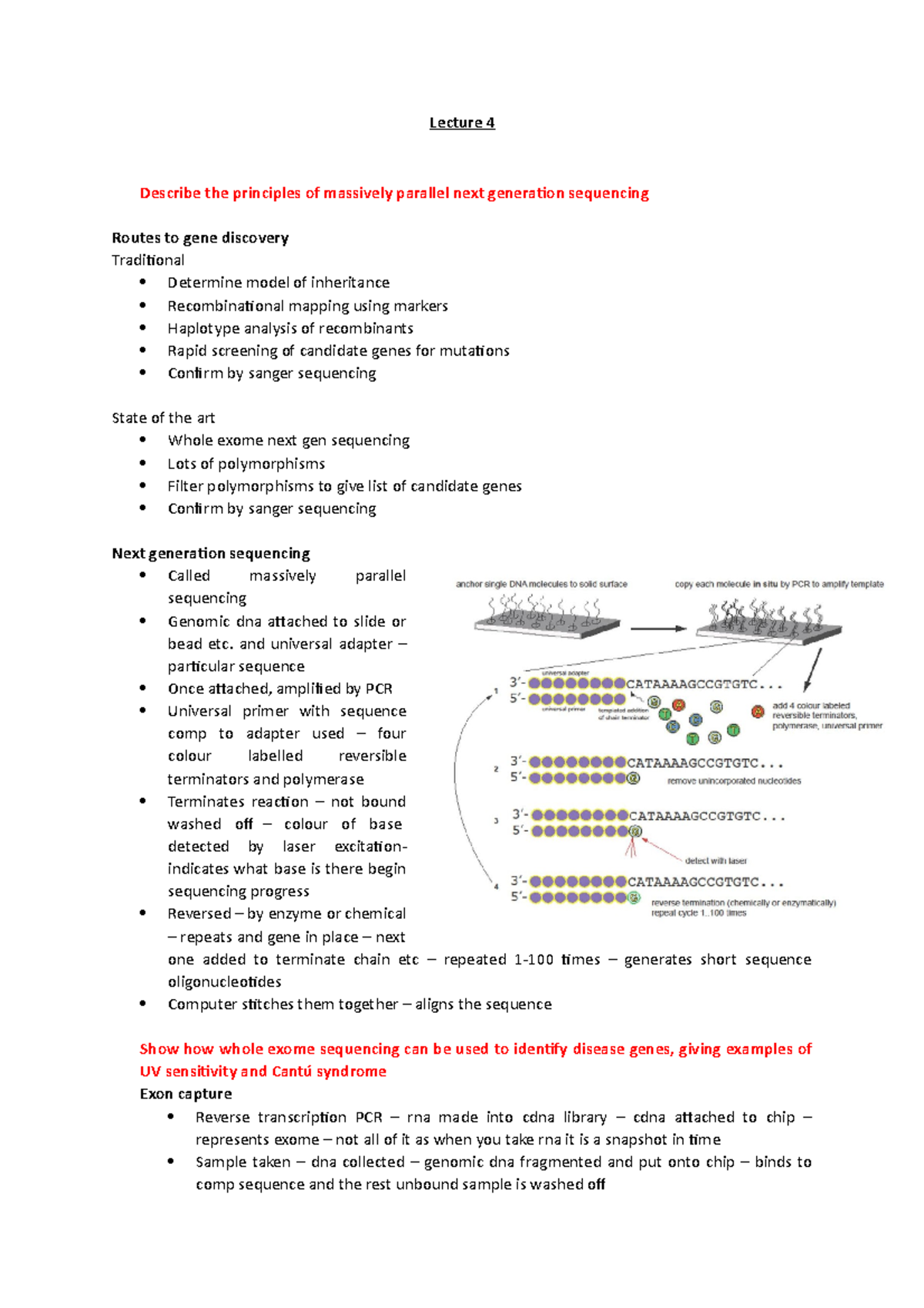 Lecture 4 - Lecture 4 Describe the principles of massively parallel ...