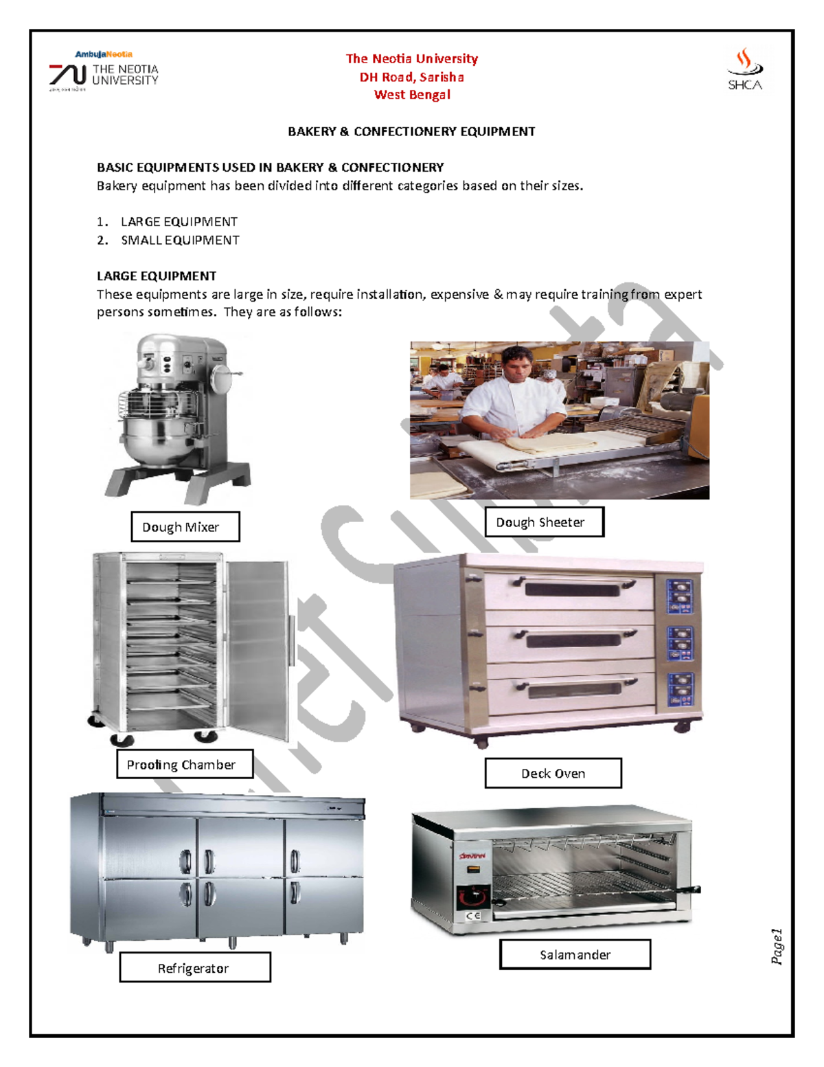 Bakery & Confectionery Equipment - Page DH Road, Sarisha West Bengal ...