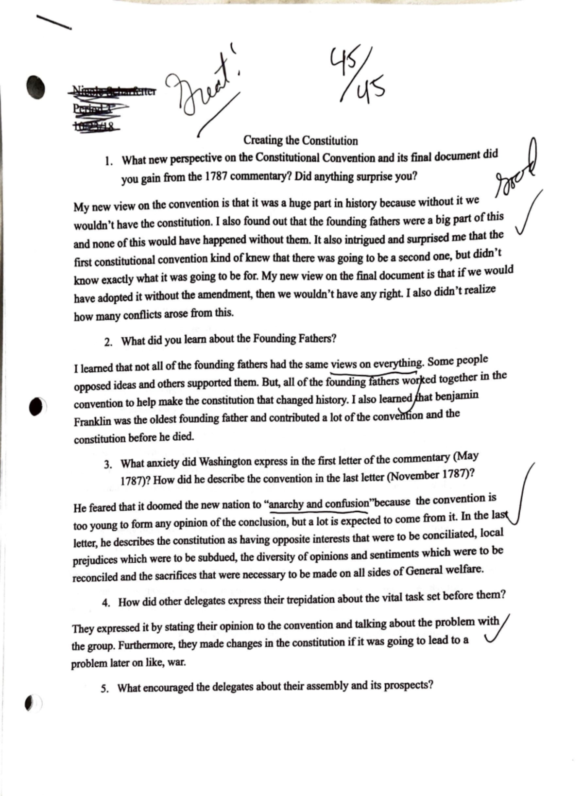 Creating the constitution assignment - • f ys; /y~ 1/Creating lhe ...