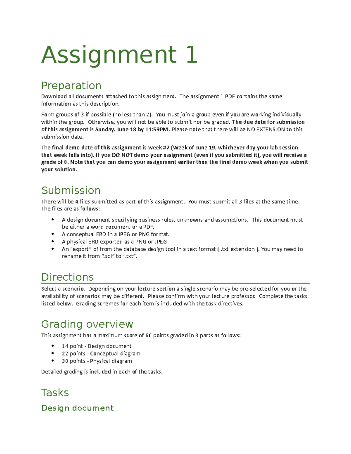 8215-Assignment 1-23S - Assignment 1 Preparation Download all documents attached to this ...