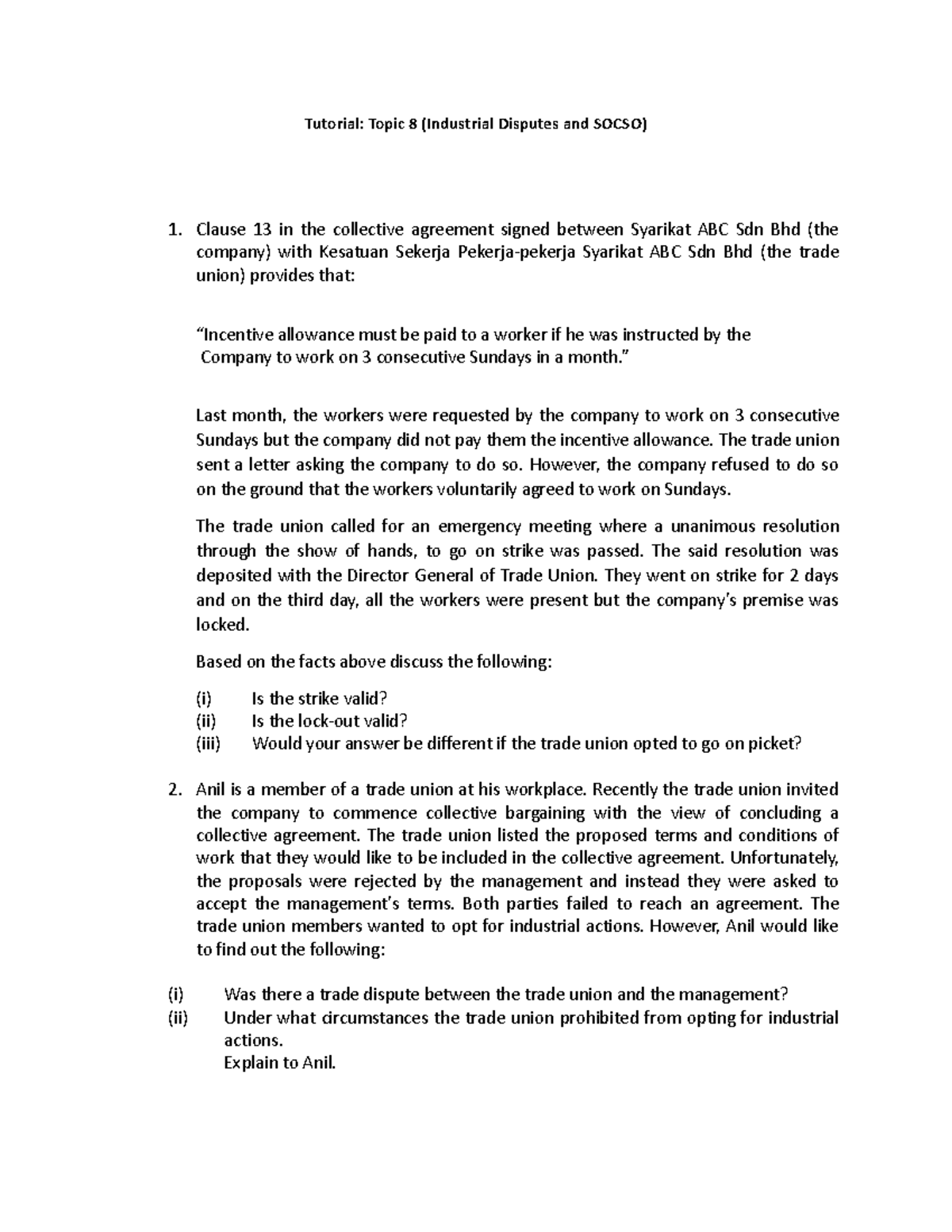 Tutorial 8 (Week 7) - use at your own risk - Tutorial: Topic 8 ...