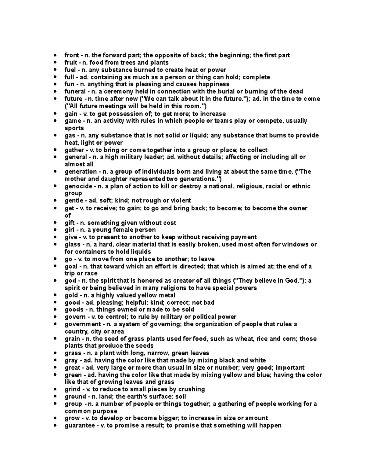Front - words- explanation and examples. usage in sentences - front - n ...