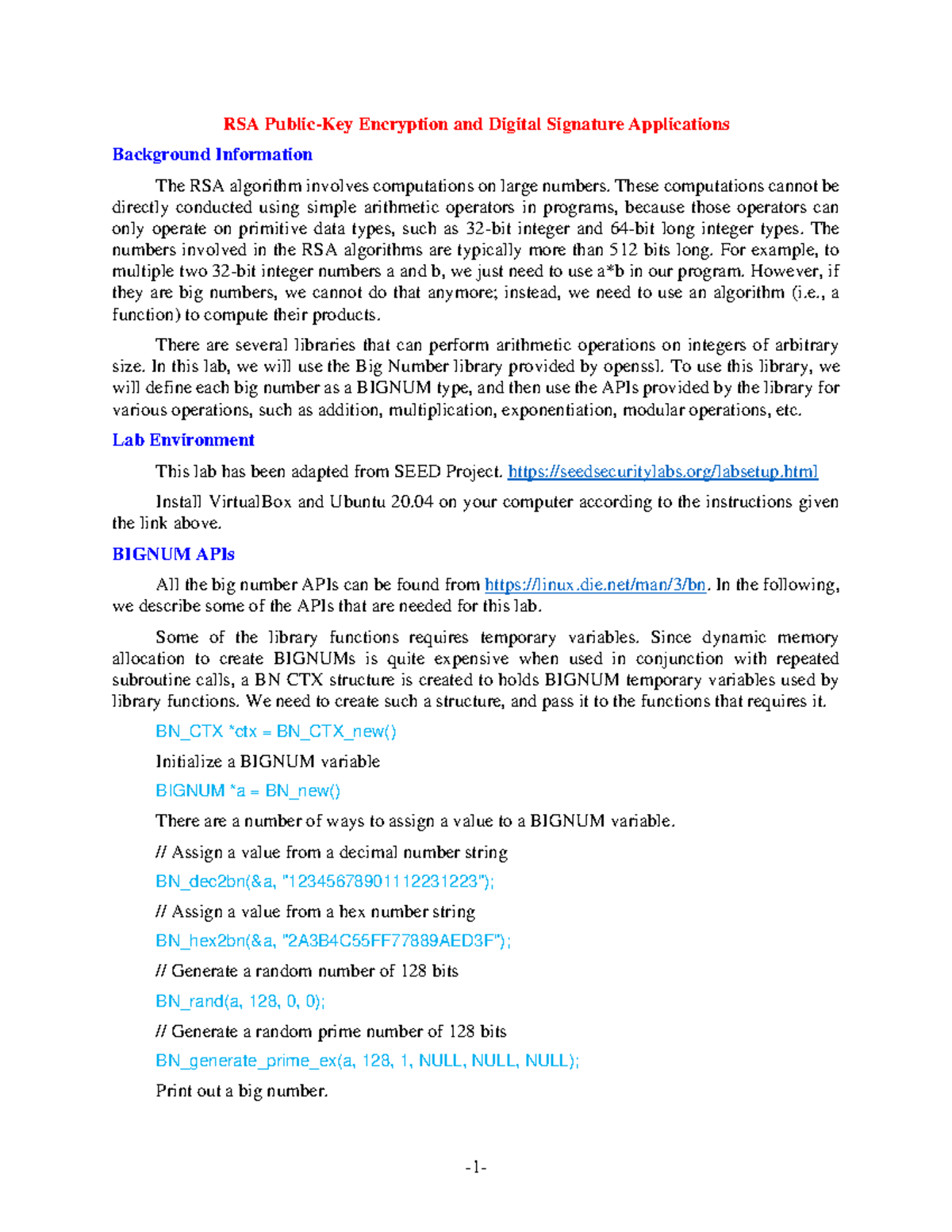 RSA and Digital Signature Apps - RSA Public-Key Encryption and Digital Signature Applications ...