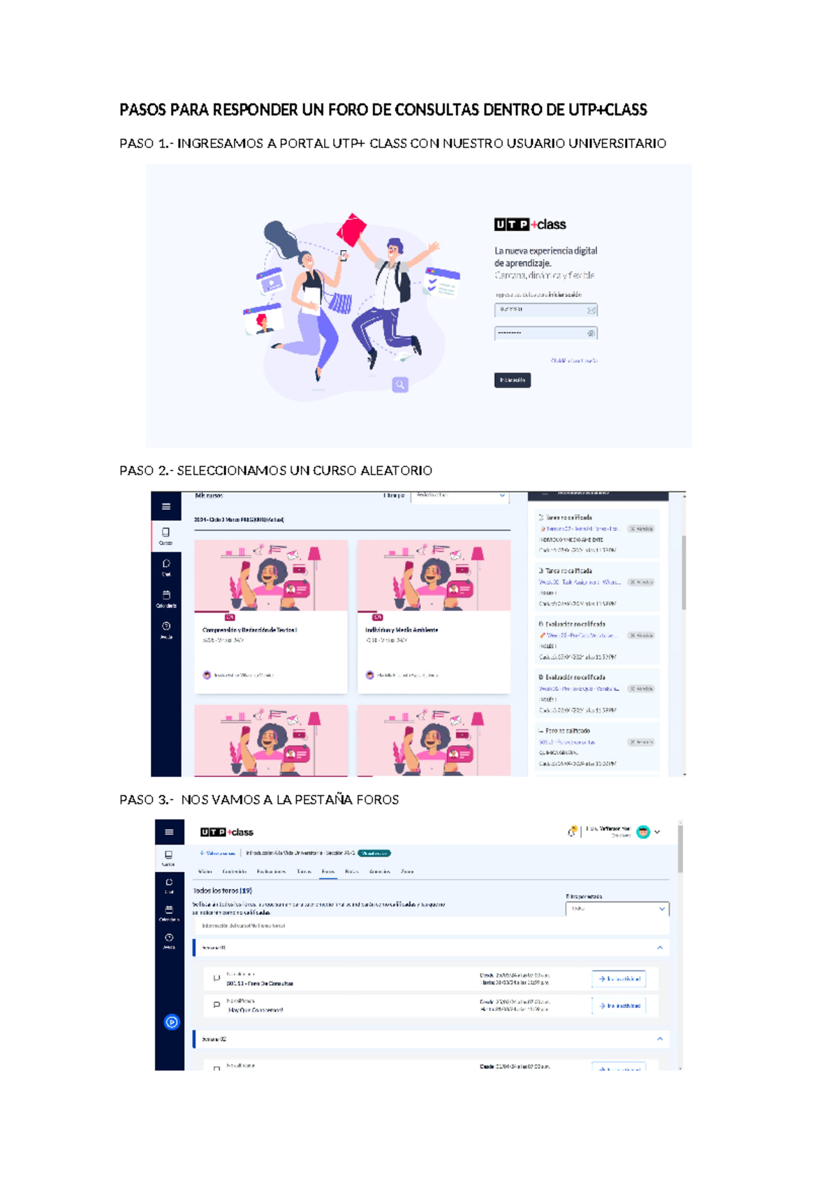 IVU Actividad 3 - PASOS PARA RESPONDER UN FORO DE CONSULTAS DENTRO DE ...