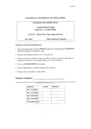 Lect4 GPIO annotated - Real-Time Operating Systems CG2271 - General Purpose I/O Ravi Suppiah ...