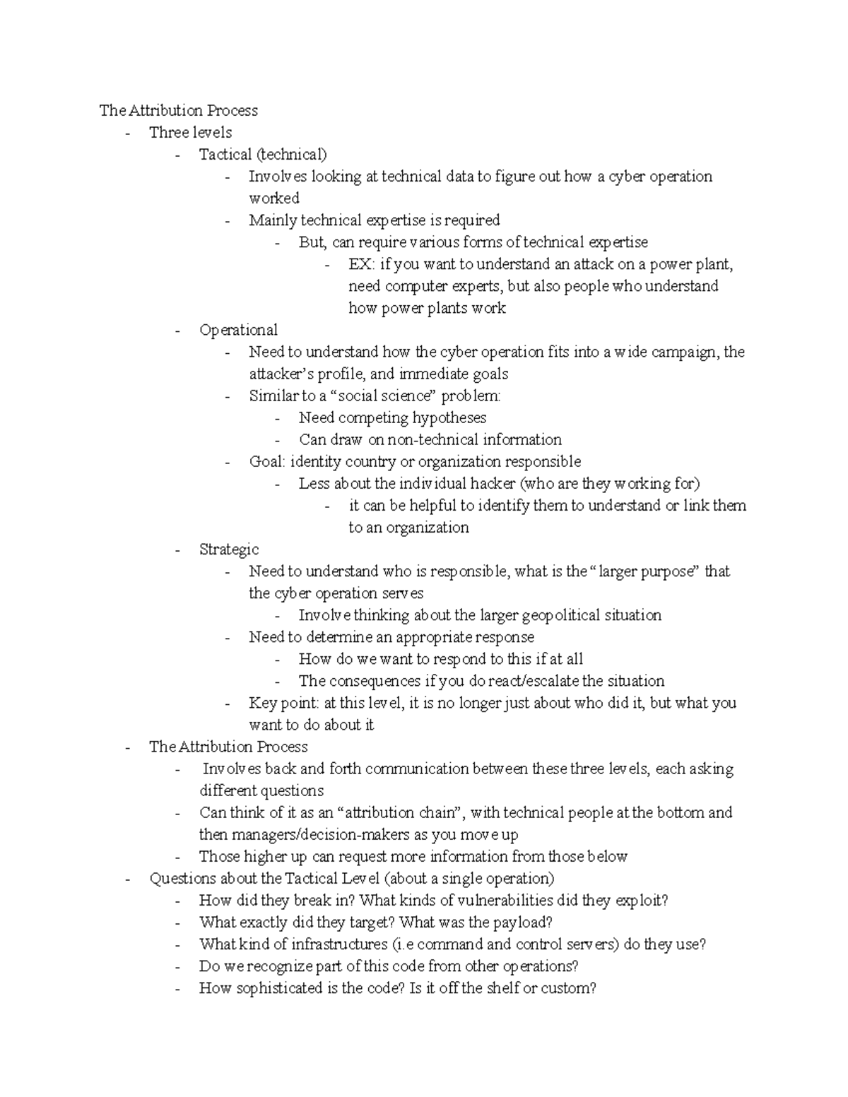 The Attribution Process - Studocu