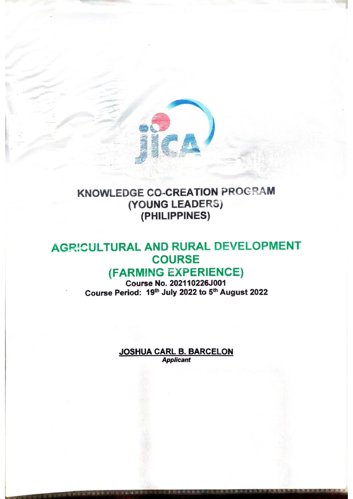 JICA - Theater History - Studocu