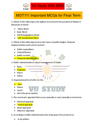SOC101-Final Term - past papers - vucybarien Soc 101 Finaltermpape r Question# 1 - Studocu