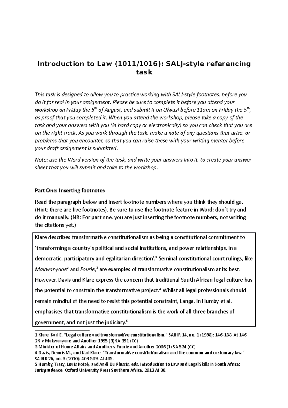 SALJ tutorial - Introduction to Law (1011/1016): SALJ-style referencing ...