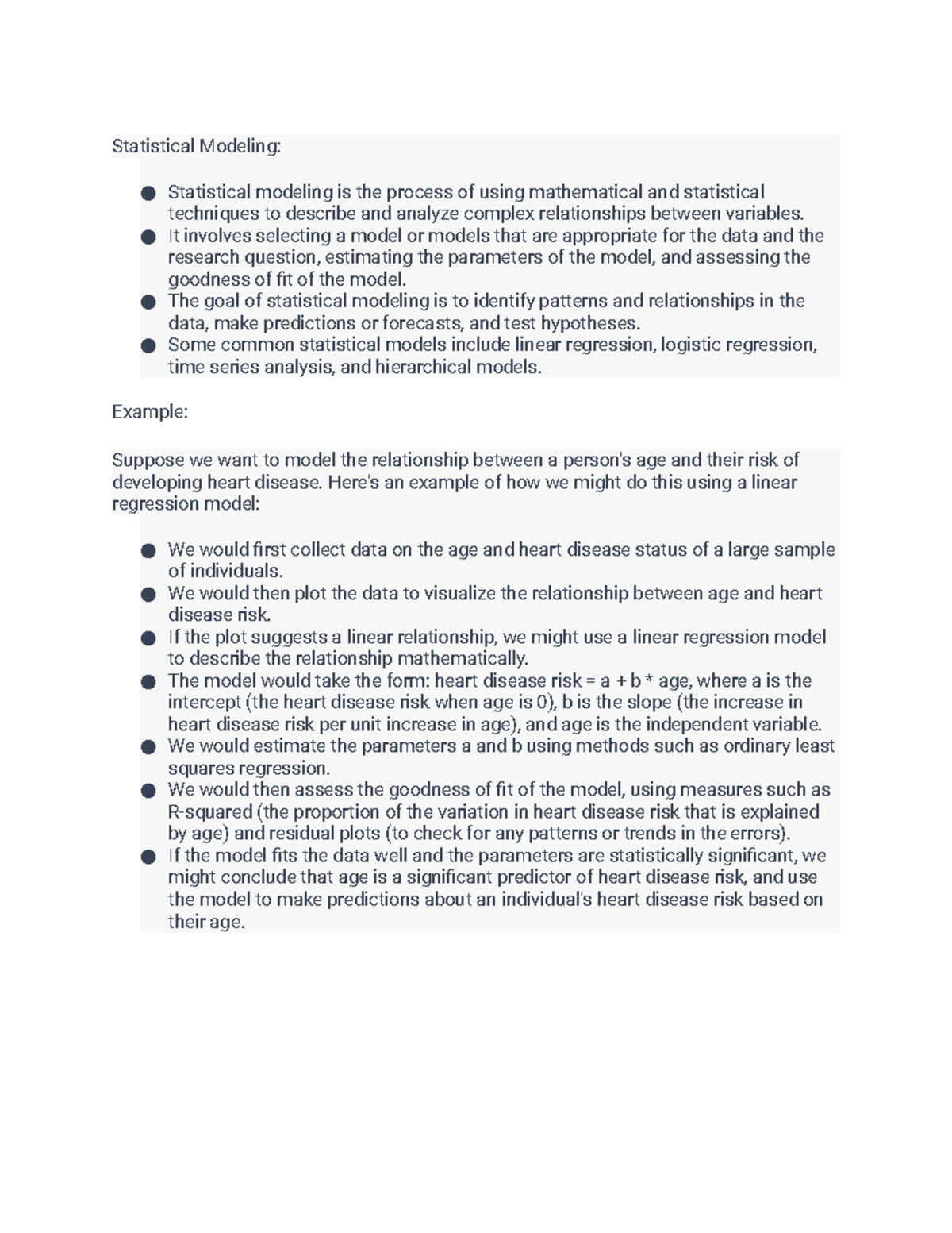 Statistical modeling notes - Statistical Modeling: Statistical modeling ...