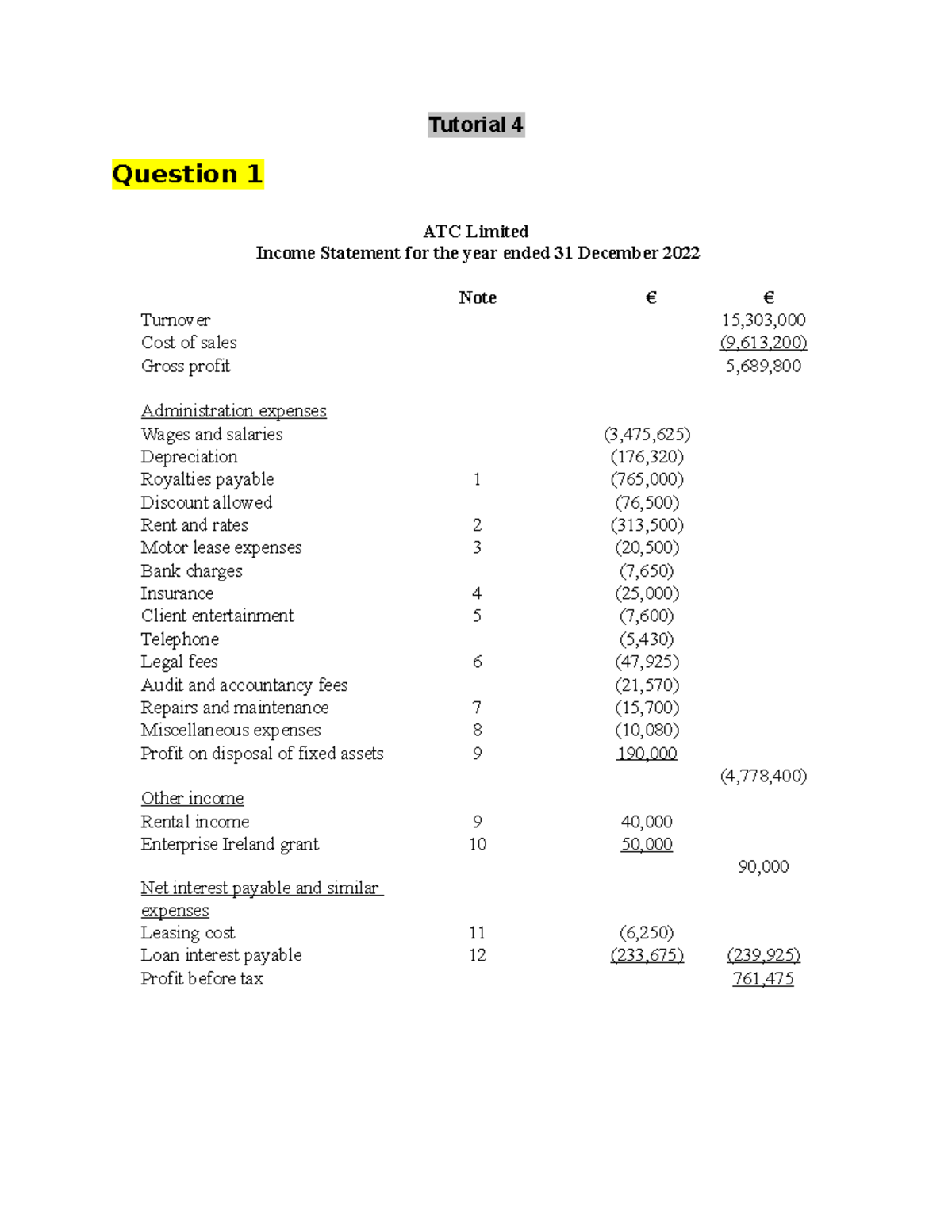 04 Tutorial 04 Questions Week 6 CT Comp - Tutorial 4 Question 1 ATC ...