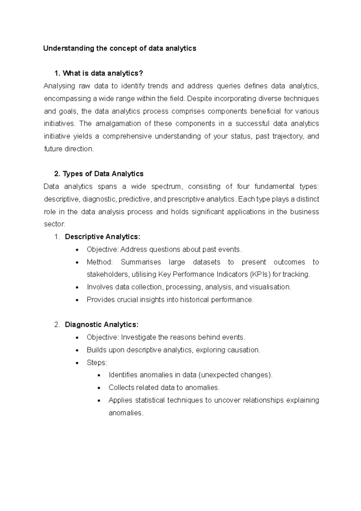 WEE 21 Understanding the concept of data analytics - What is data ...