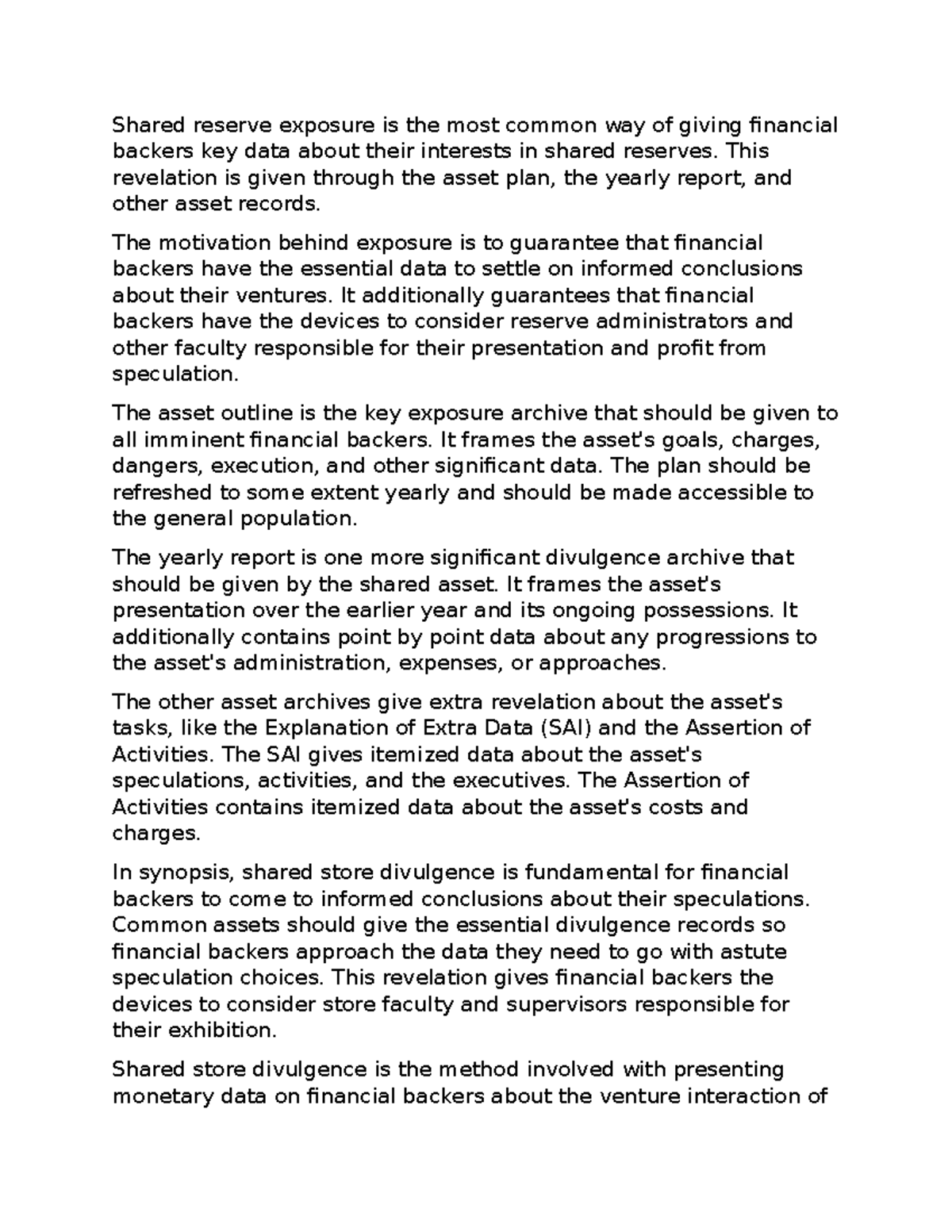 Ep 7 - INFORMATION - Shared reserve exposure is the most common way of ...