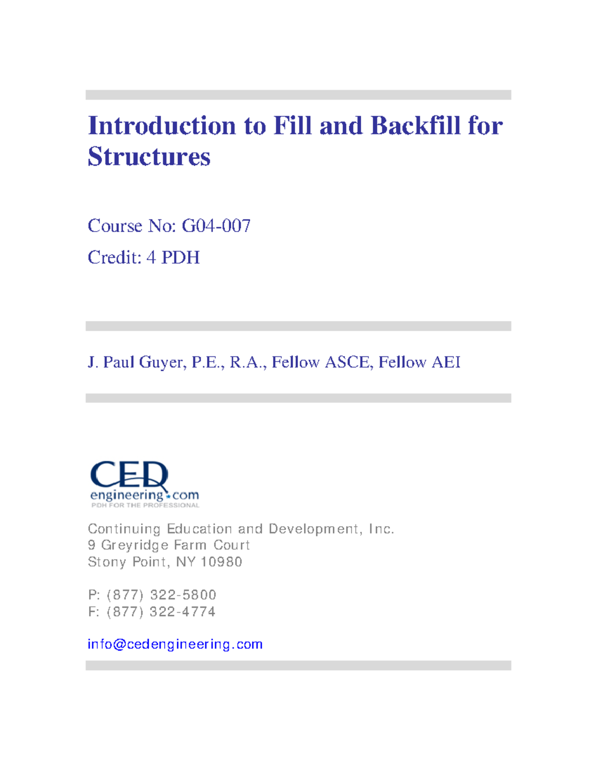 An Intro to Fill and Backfill for Structures - Introduction to Fill and ...