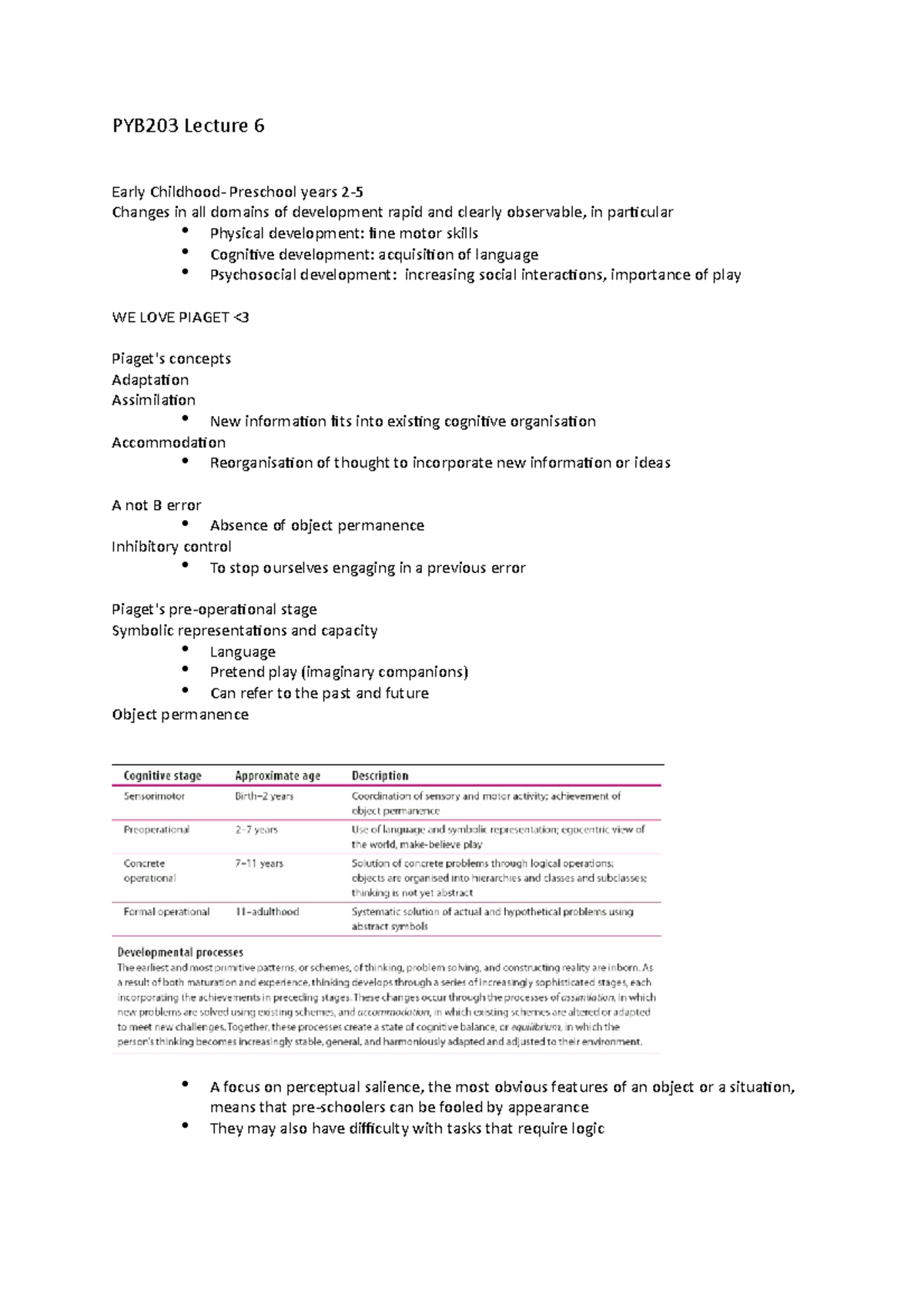 PYB203 Lecture 6 - water in short fat glass poured into tall skinny glass does not change the ...