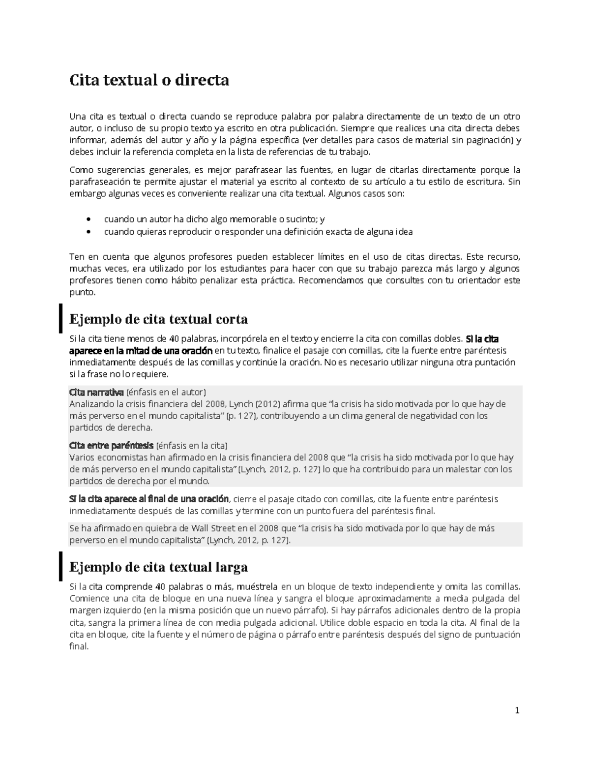 10 Cita textual o directa - Cita textual o directa Una cita es textual ...