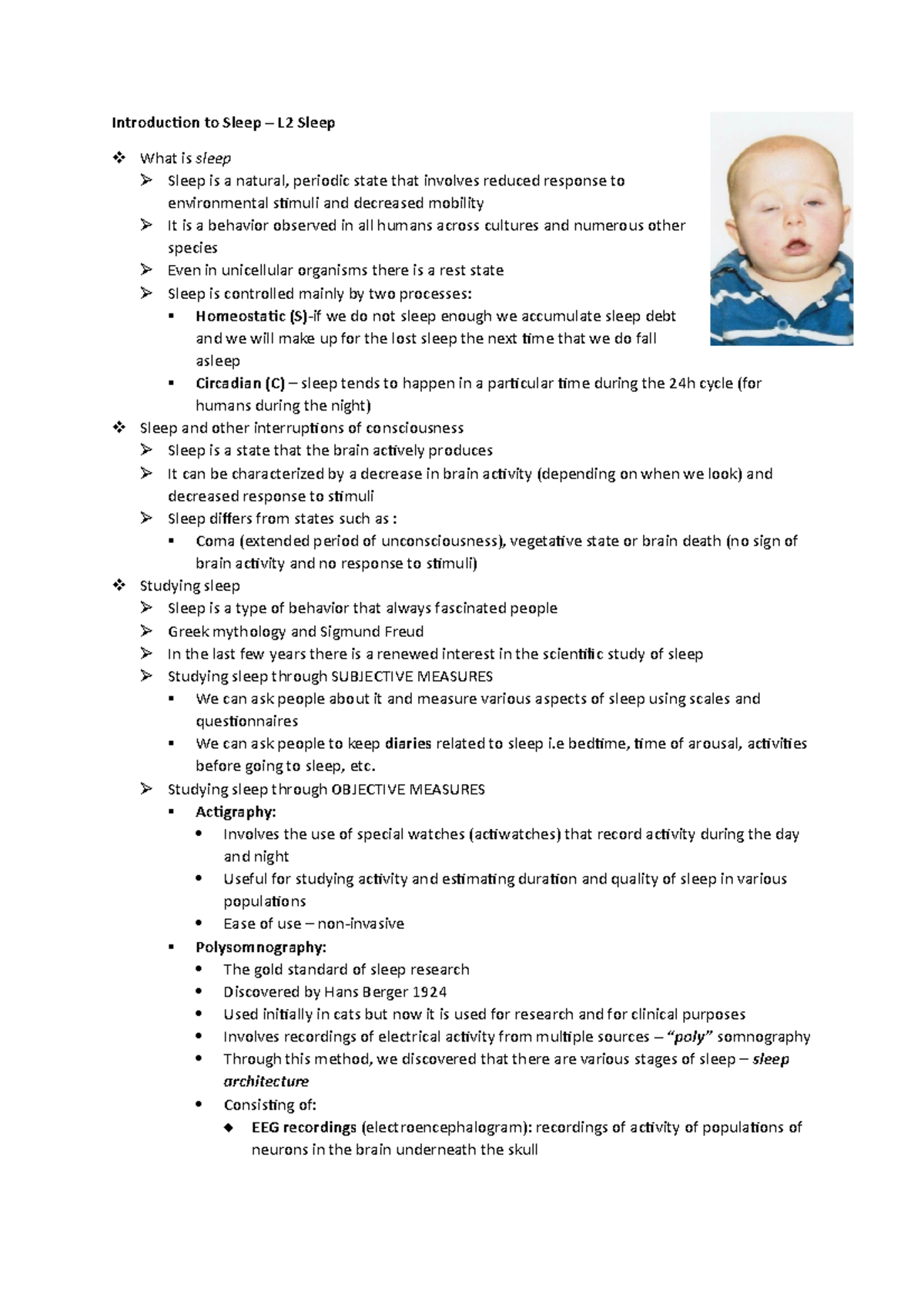 Introduction to Sleep L2 sleep notes - Introduction to Sleep – L2 Sleep ...